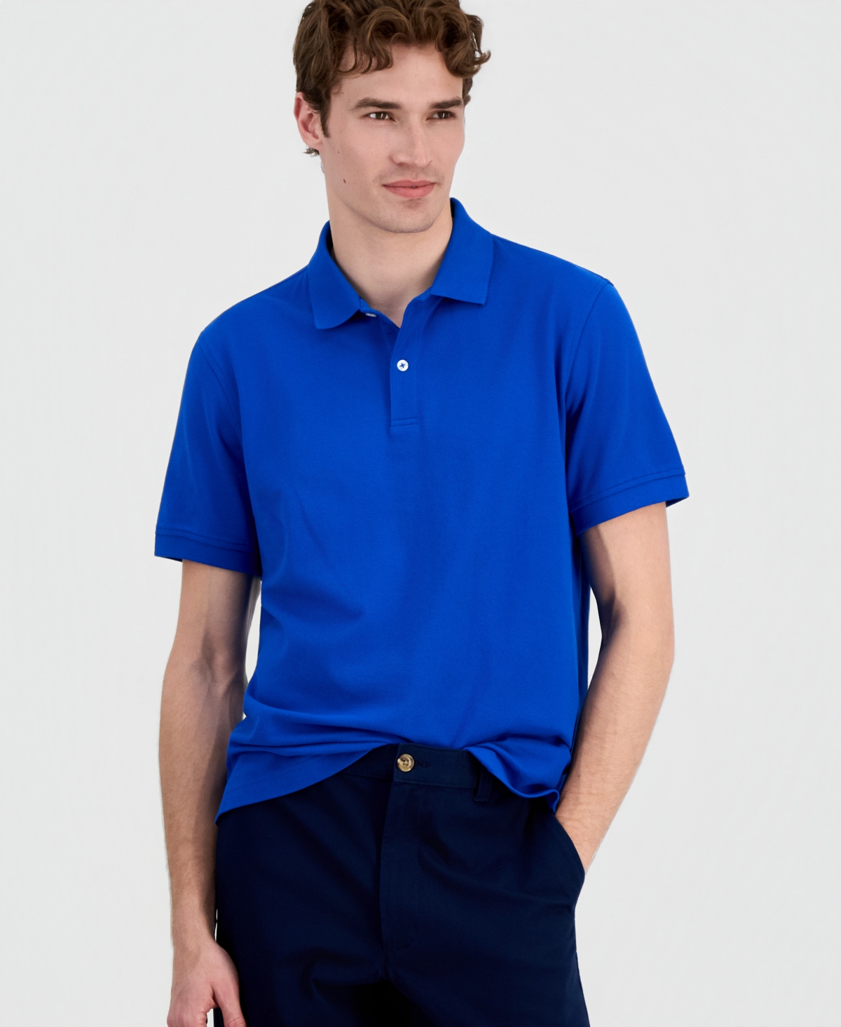 Click here for Club Room Mens Classic Fit Performance Stretch Pol... prices