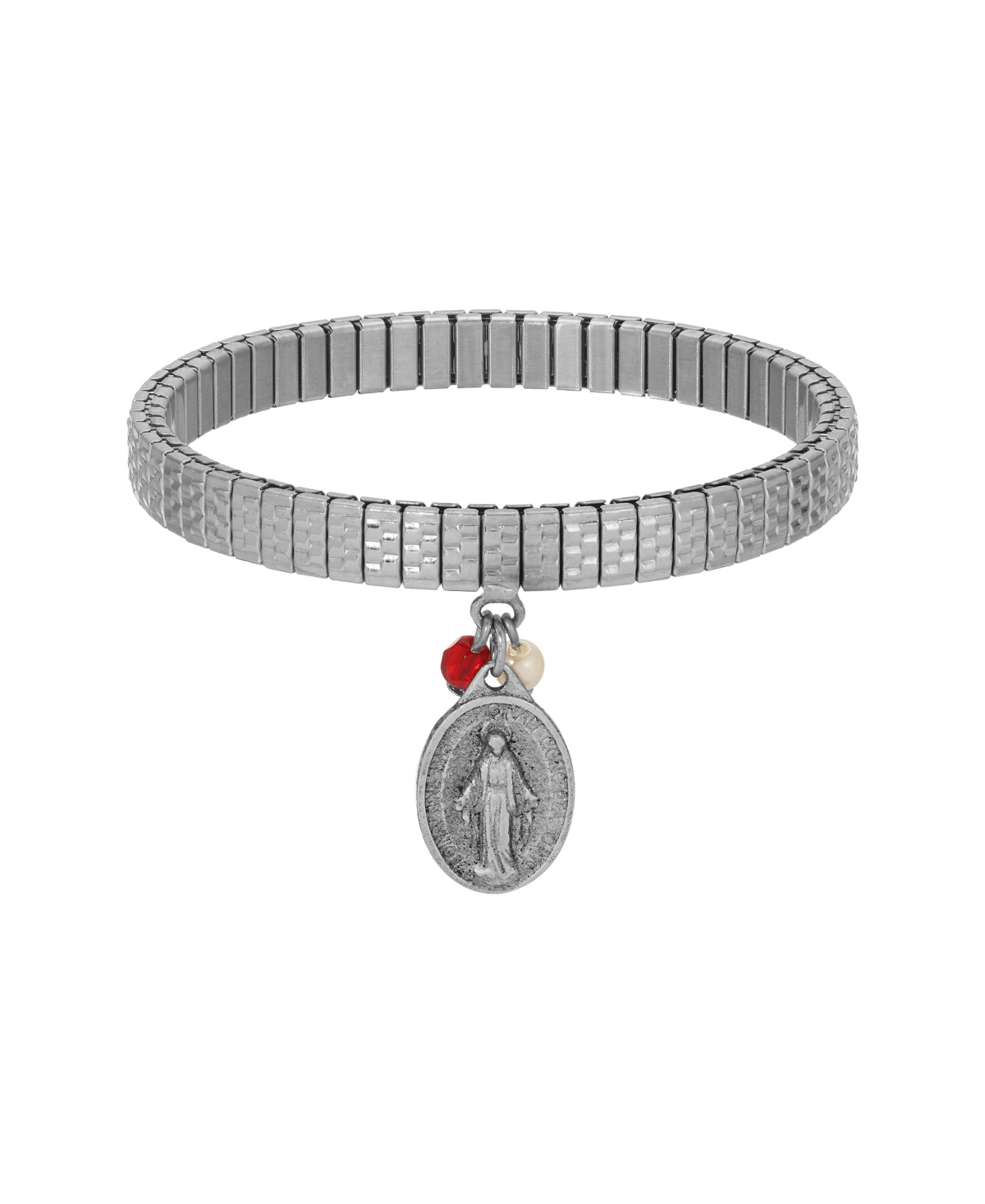 Click here for Symbols of Faith Silver Tone Oval Miraculous Medal... prices