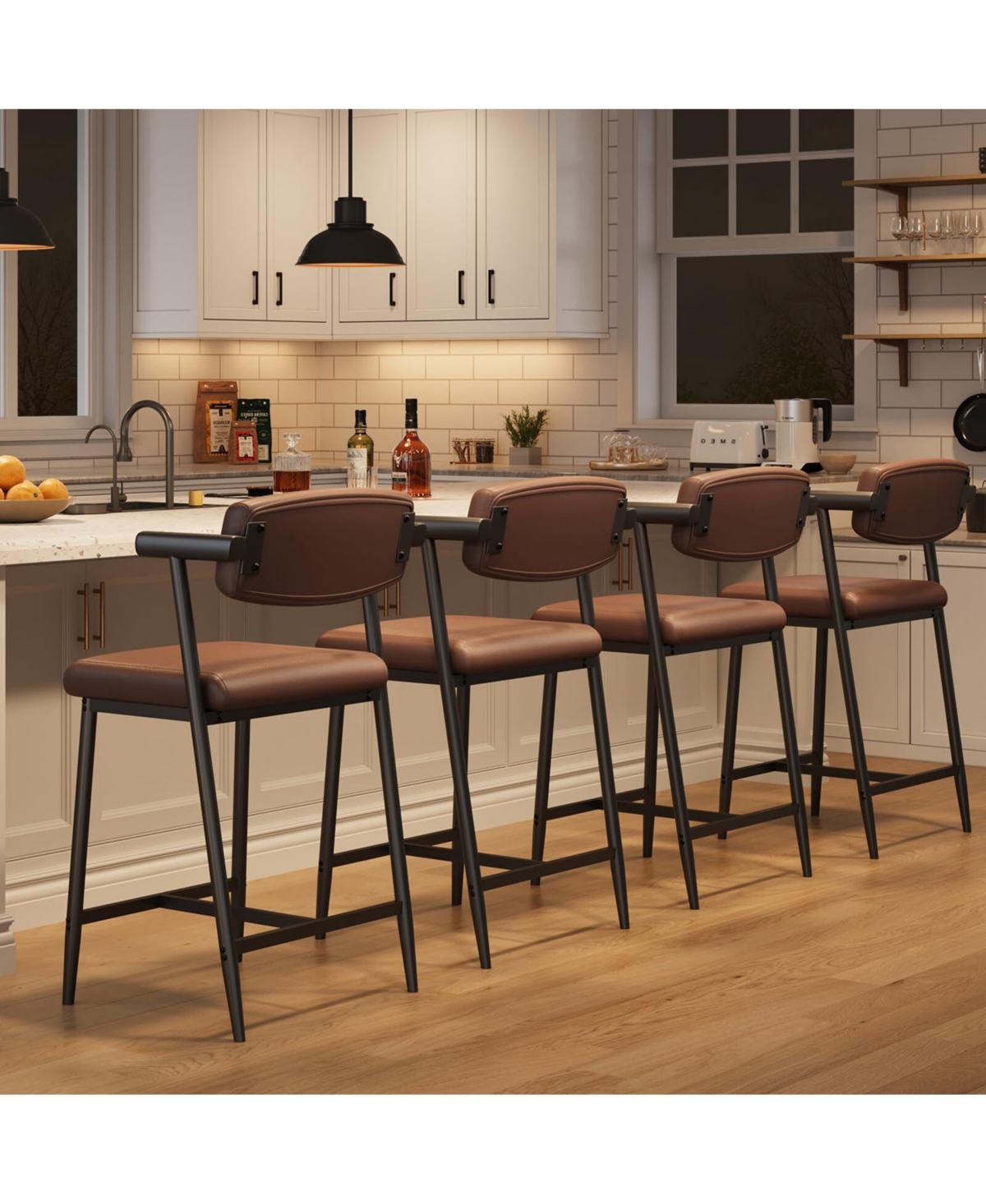 Click here for gaomon 26 Counter Height Bar Stools Set of 2 with... prices