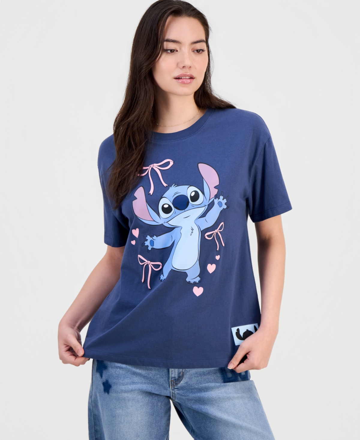 Click here for Disney Juniors Cotton Stitch Graphic T-Shirt - Blu... prices