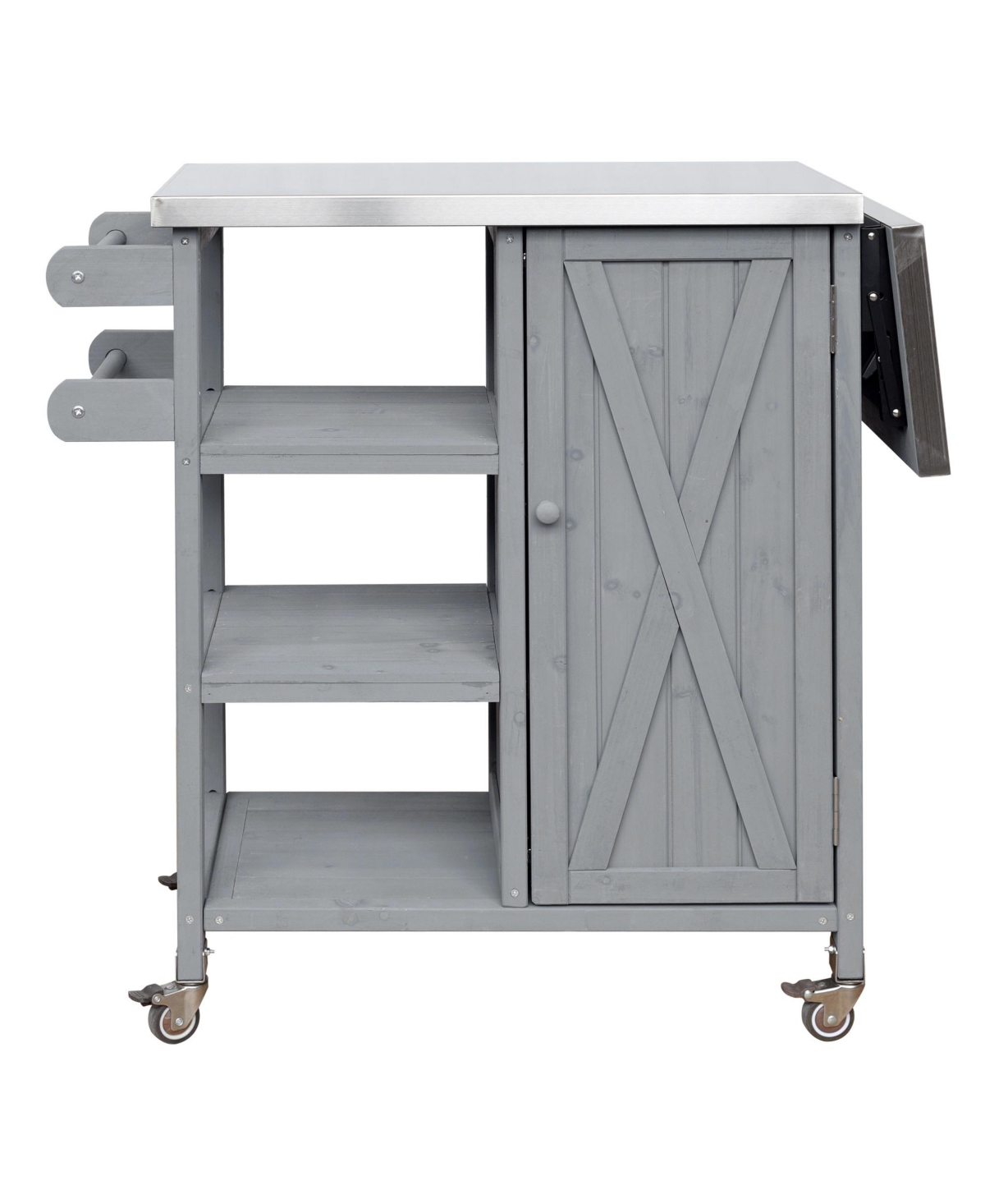 Click here for sumyeg Foldable Outdoor Kitchen Island Cart with L... prices