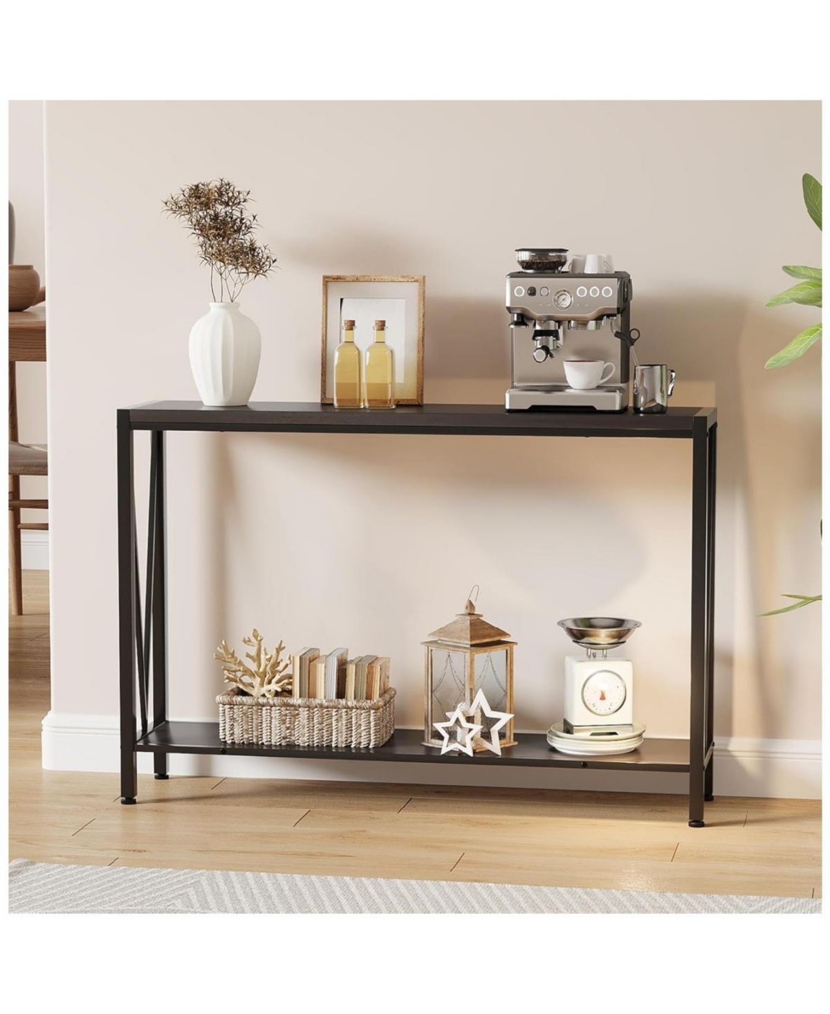 Click here for gaomon 43 Industrial Console Table with Open Stora... prices