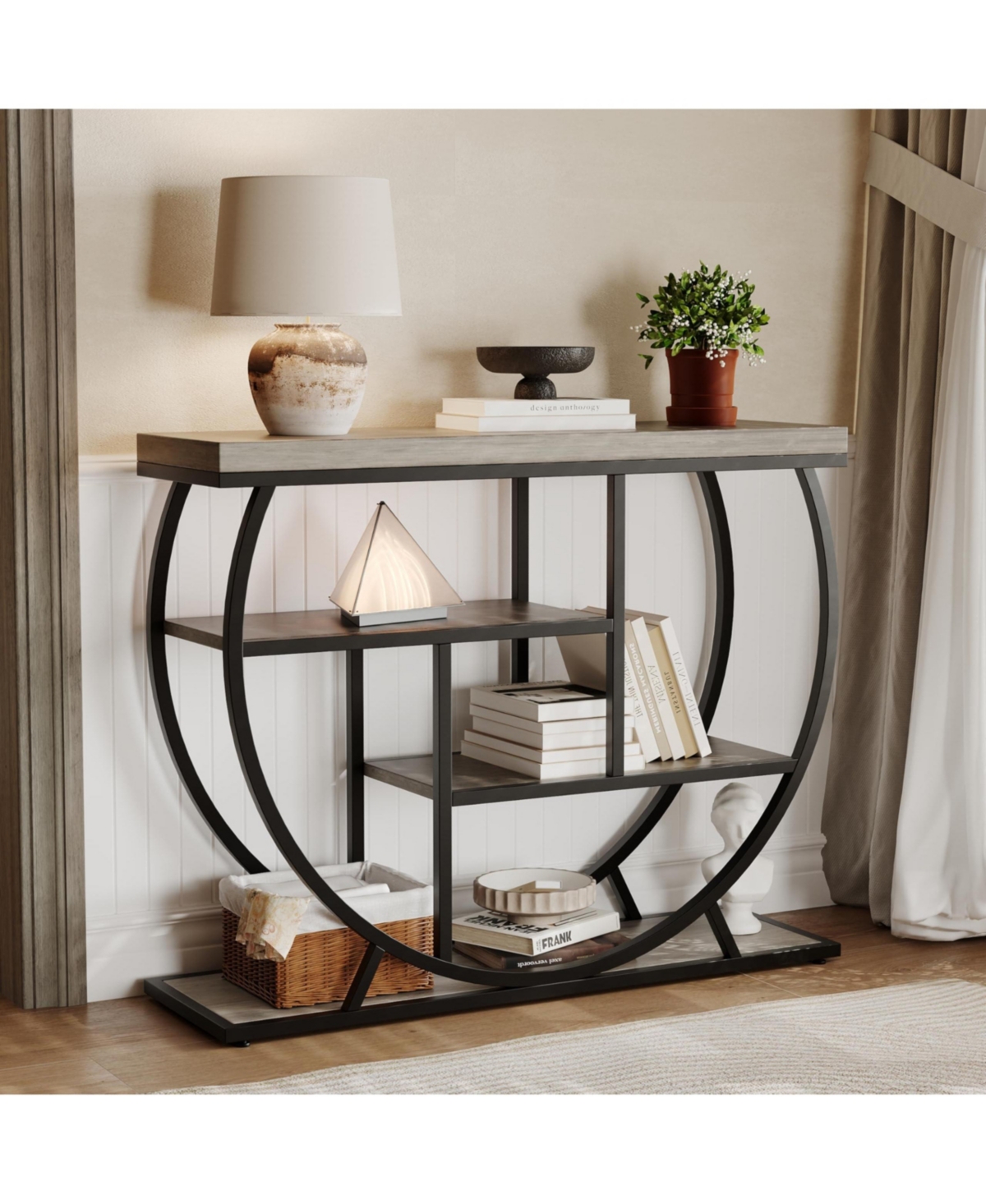 Click here for gaomon 39 Narrow Entryway Console Table with 4-Tie... prices