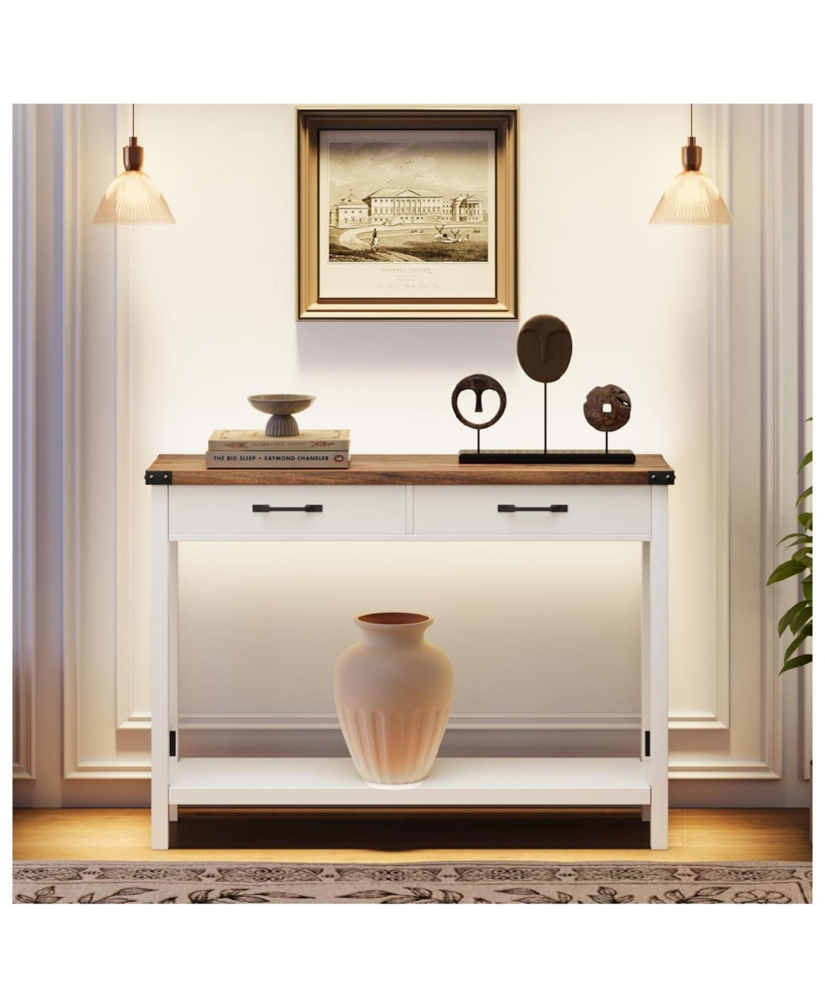 Click here for gaomon Industrial 31 Console Table with Drawers an... prices