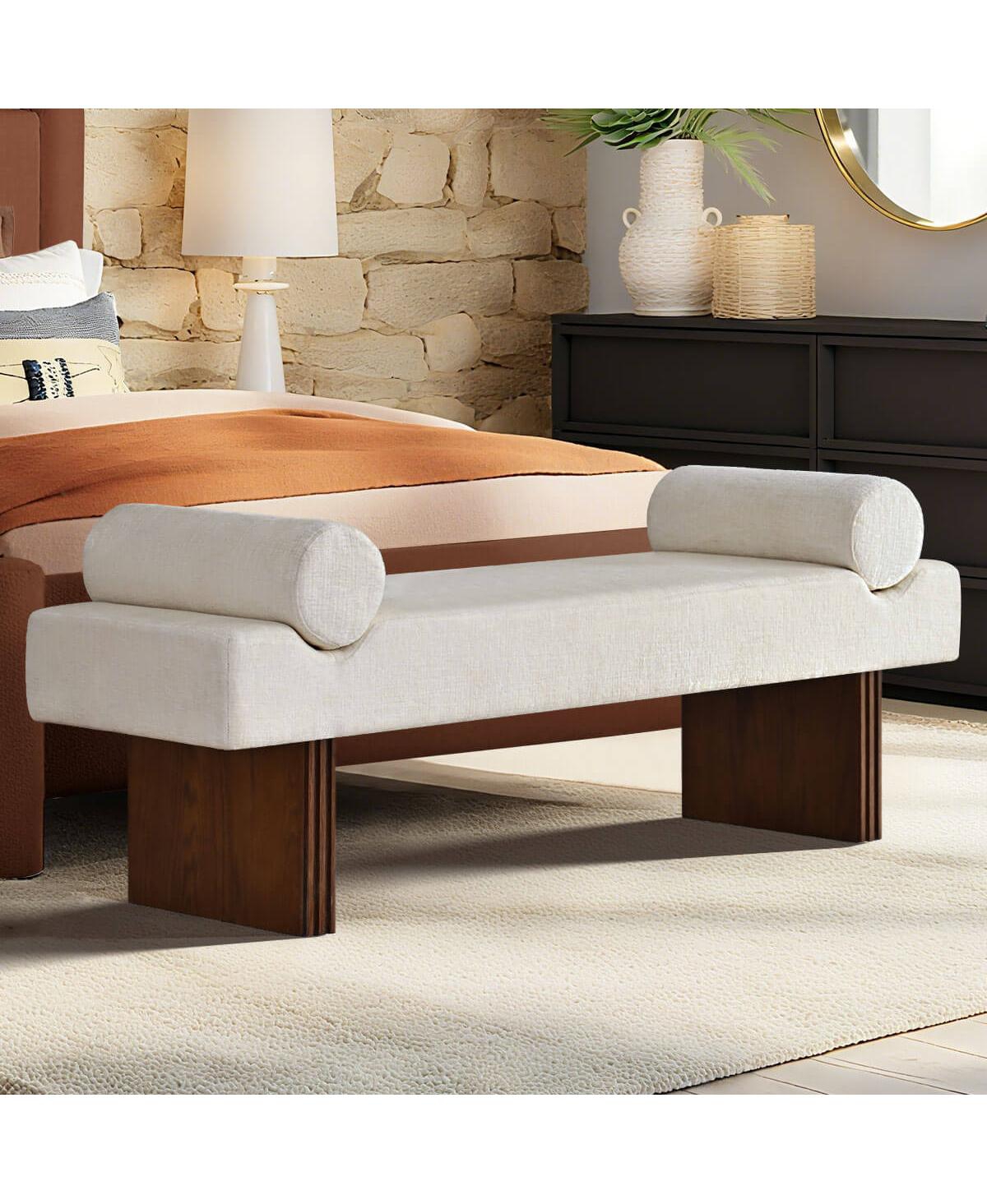 Click here for Maison Boucle 60 Chenille Bedroom Bench  End of Be... prices