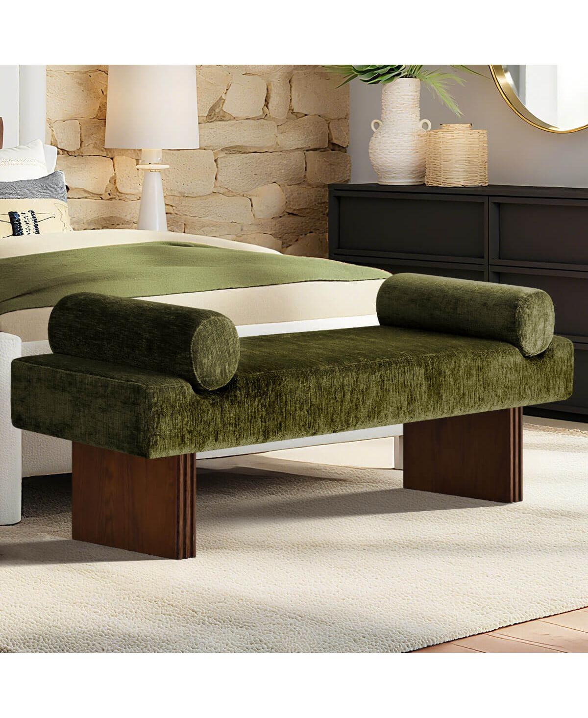 Click here for Maison Boucle 60 Chenille Bedroom Bench  End of Be... prices