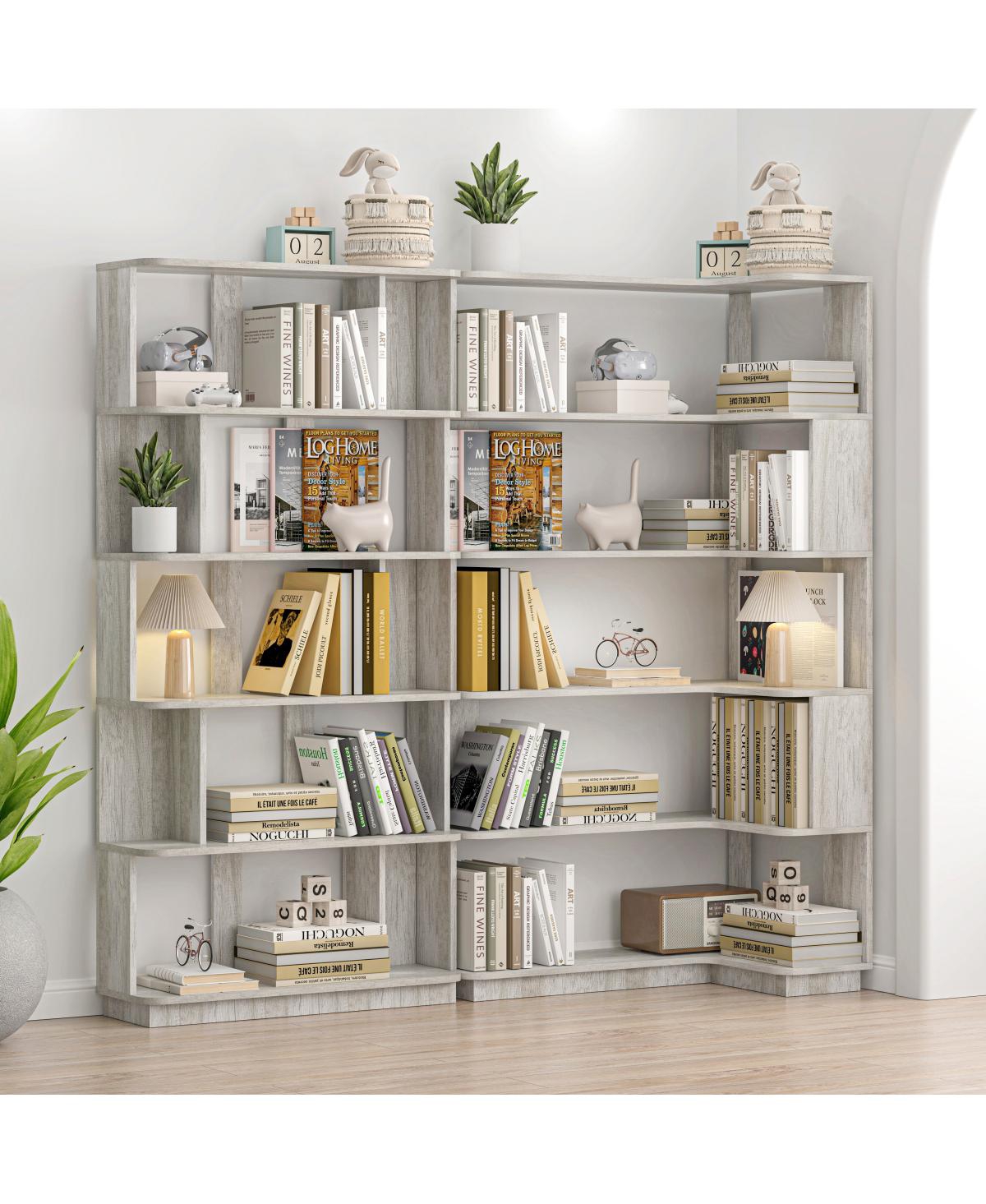 Click here for Streamdale Furniture Space-Saving Corner Bookshelf... prices