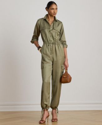 Click here for Lauren Ralph Lauren Womens Spread Collar Shantung... prices