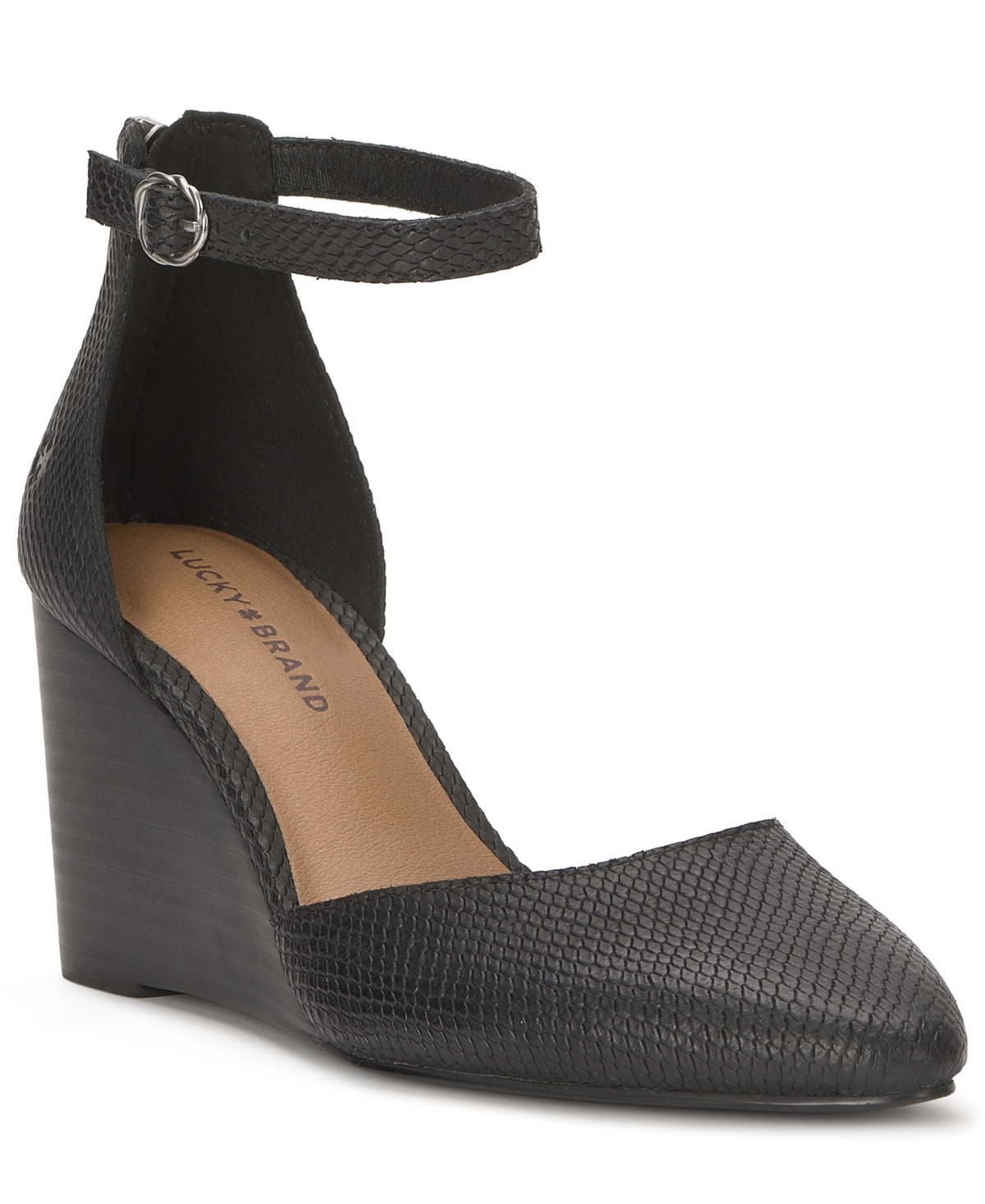 Click here for Lucky Brand Womens Nitika Wedge Heel Pumps - Black... prices