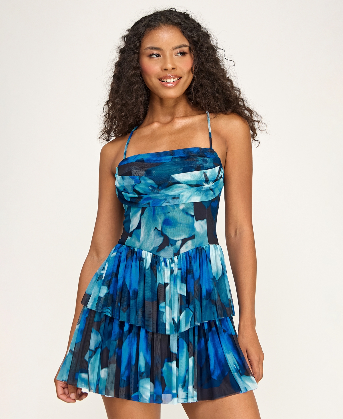 Click here for City Studios Juniors Printed Mesh Straight Neck Ti... prices