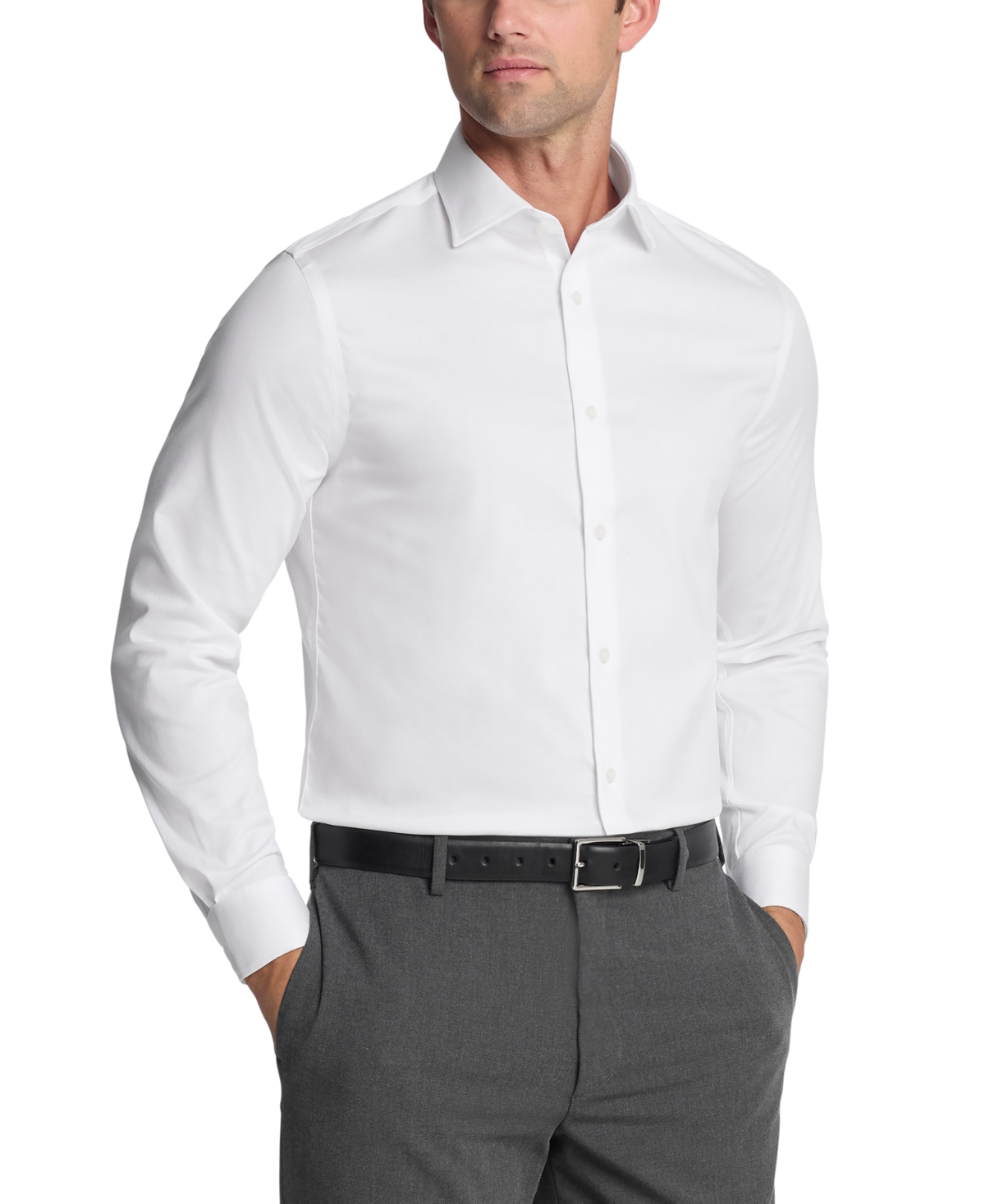 Click here for Michael Kors Mens Passport Slim-Fit Dress Shirt -... prices