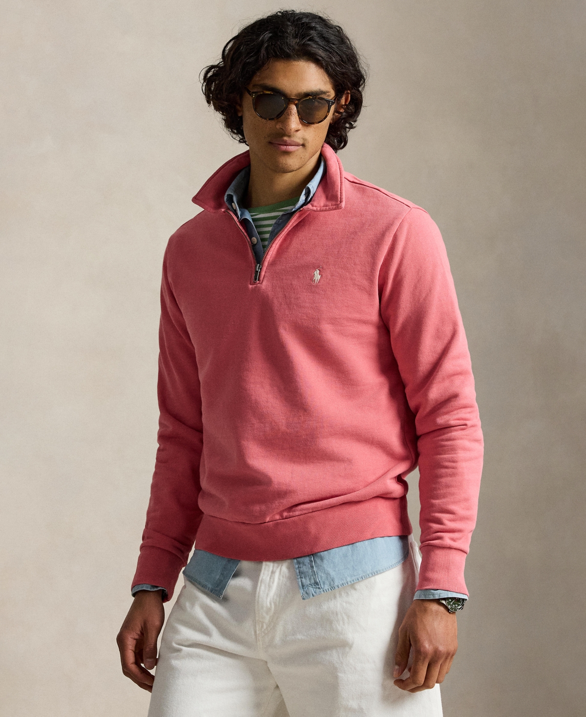 Click here for Polo Ralph Lauren Mens Loopback Quarter-Zip Sweats... prices