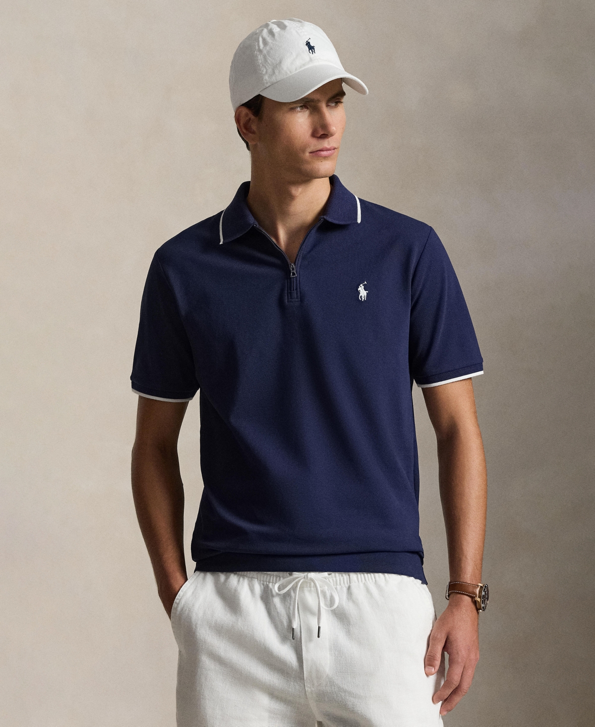 Click here for Polo Ralph Lauren Mens Classic-Fit Stretch Mesh Zi... prices