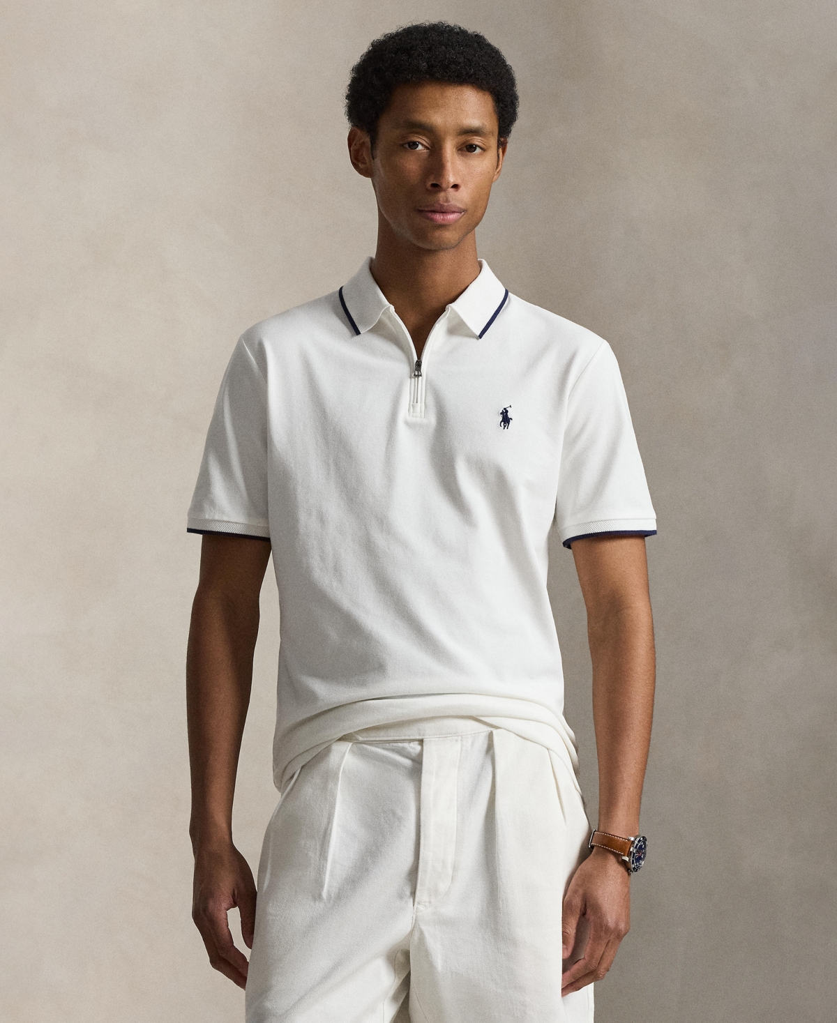 Click here for Polo Ralph Lauren Mens Classic-Fit Stretch Mesh Zi... prices