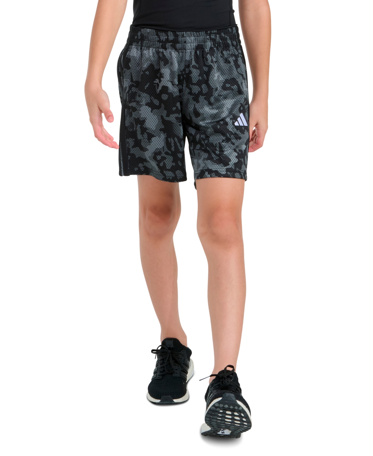 Click here for adidas Boys 8-20 Elastic Waistband Printed Camo Sh... prices