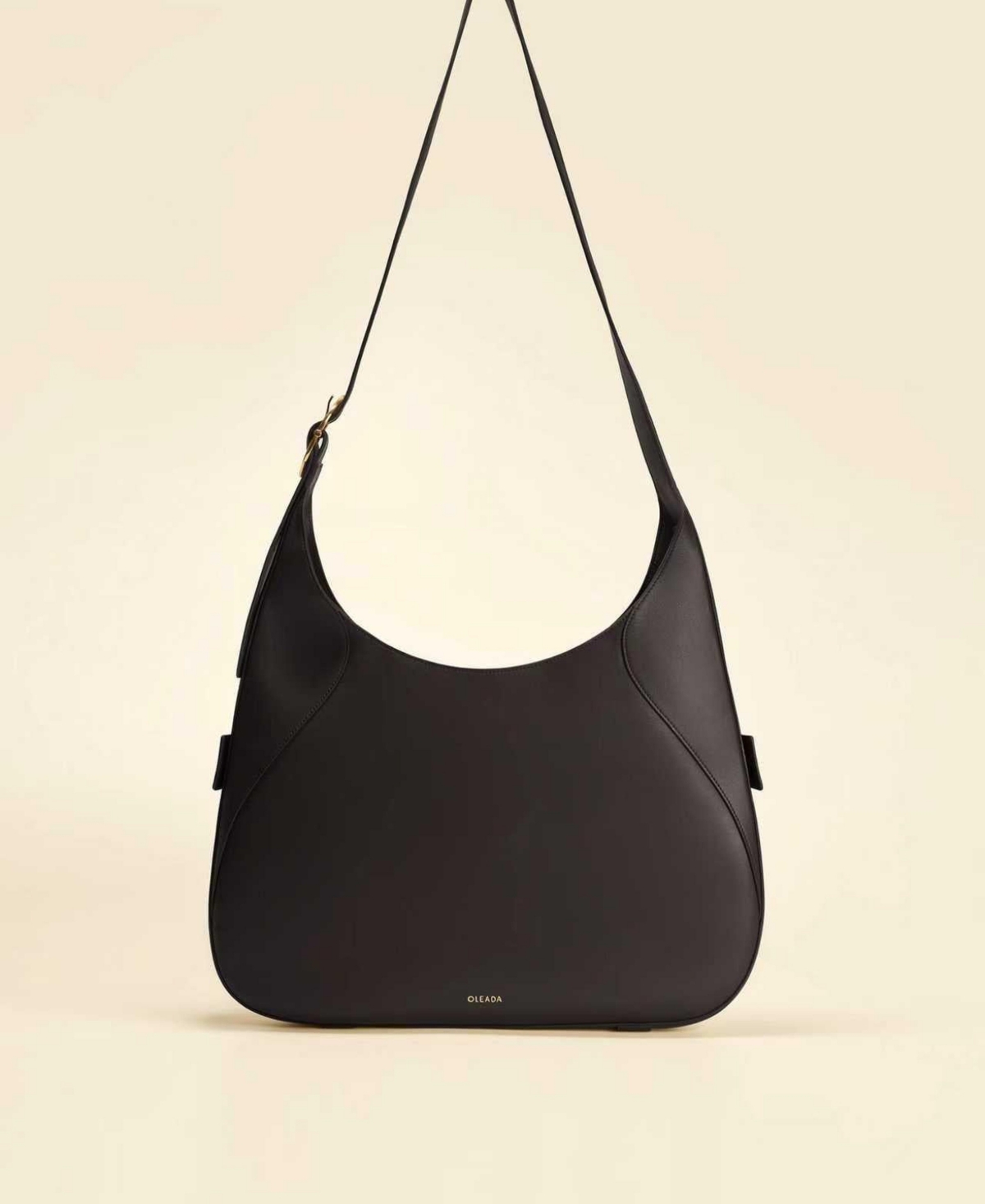 Click here for Oleada Marina Suede Leather Hobo Bag - Onyx prices
