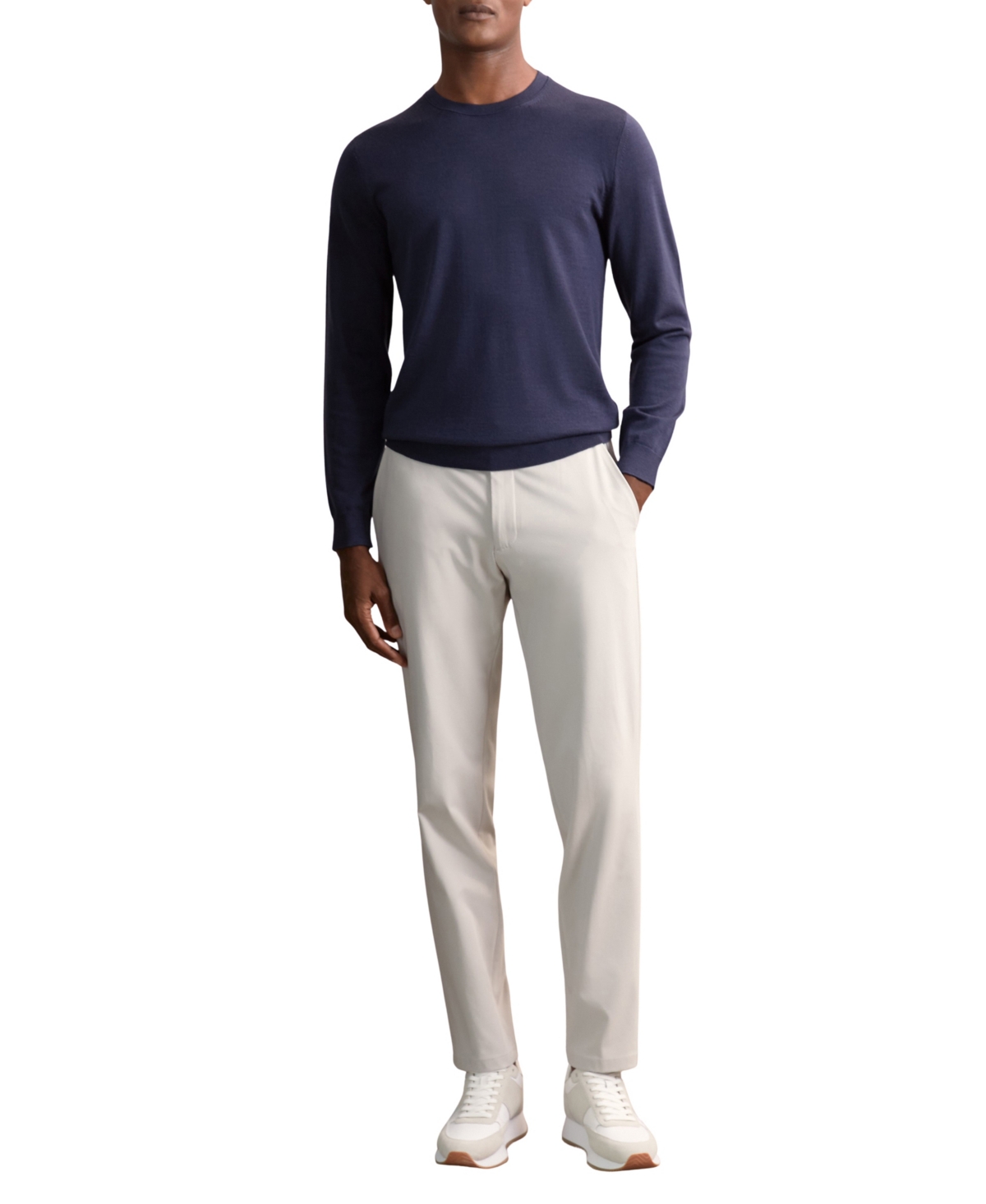 Click here for Reiss Mens Technical Stretch Relaxed Pants - Ice B... prices