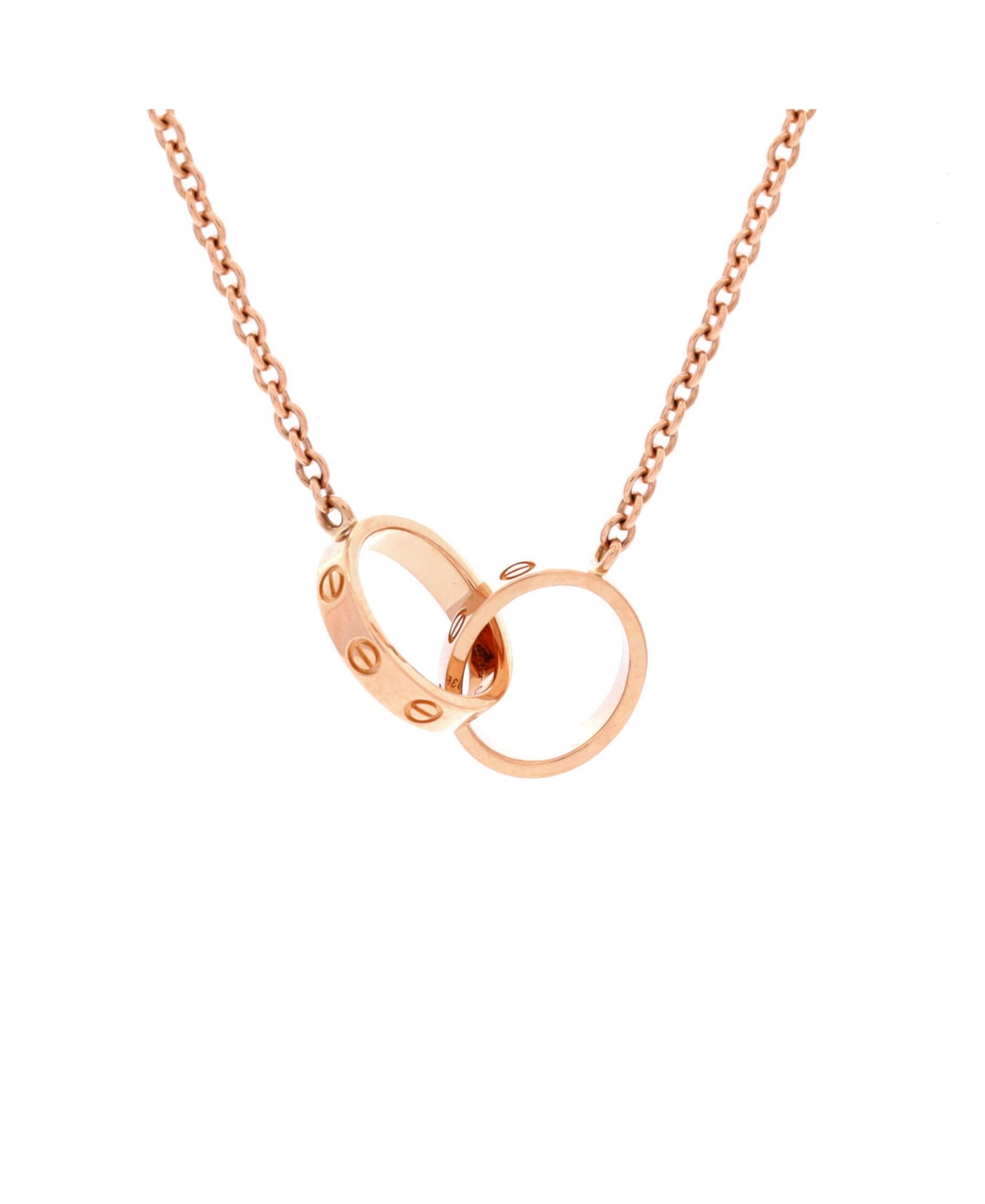 Click here for Pre-Owned Cartier Love Interlocking Necklace - 18k... prices