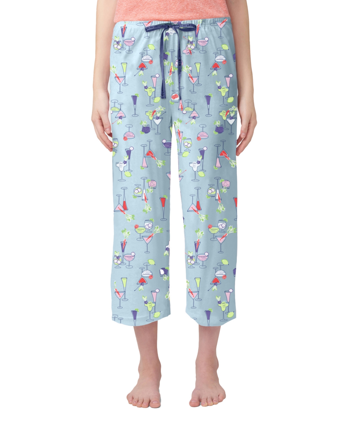 Click here for Hue Womens Printed Capri Mid-Rise Pants - Veggie T... prices