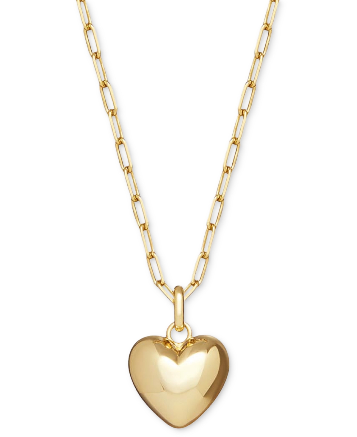 Click here for Ana Luisa Lev Puffed Gold-Plated Heart Necklace -... prices