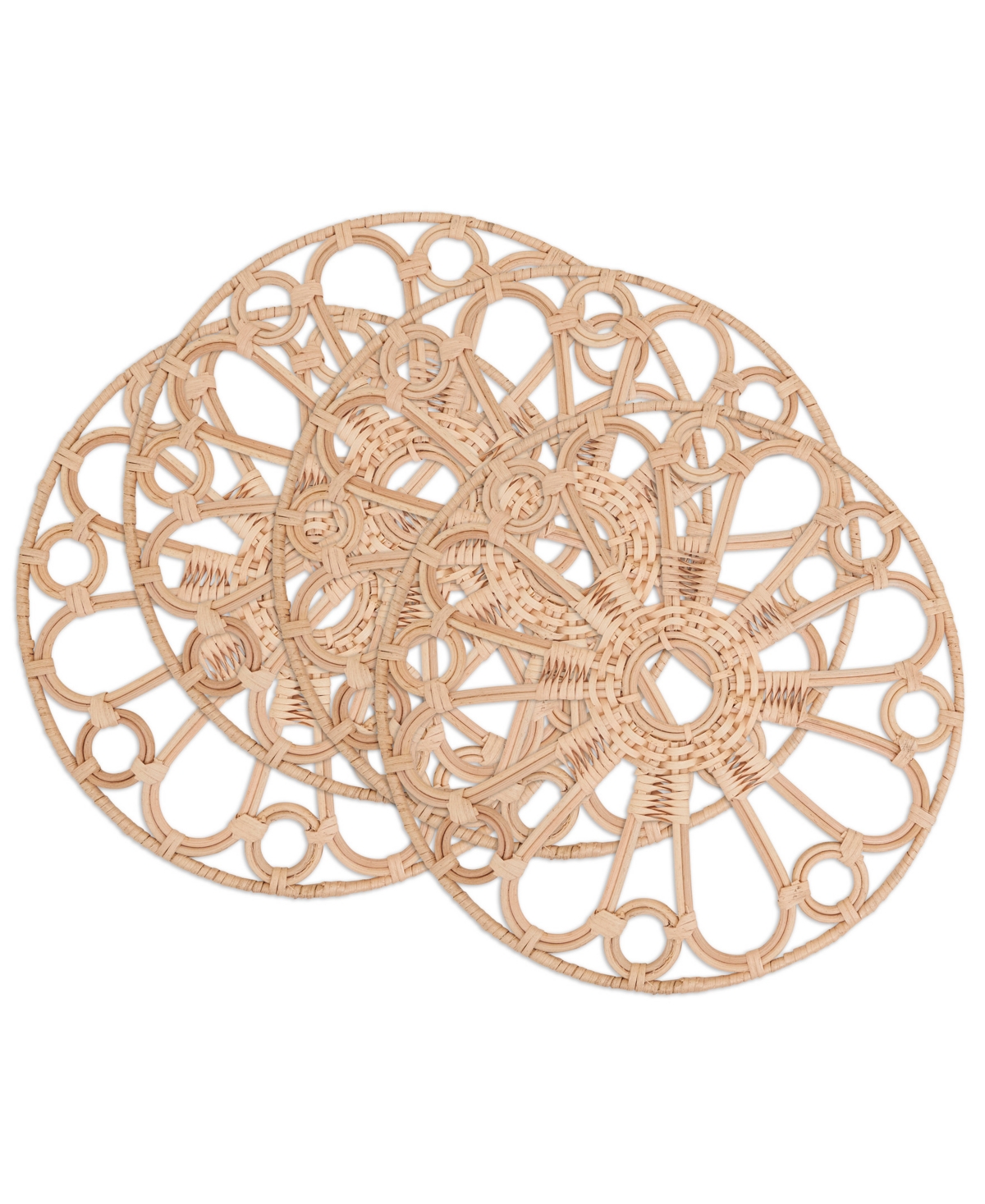 Click here for Saro Lifestyle Woven Rattan Round Placemats  Set o... prices
