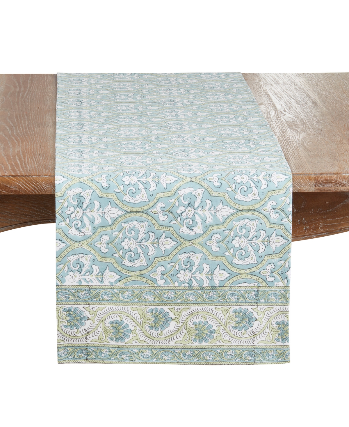 Click here for Saro Lifestyle Ornate Medallion Cotton Table Runne... prices