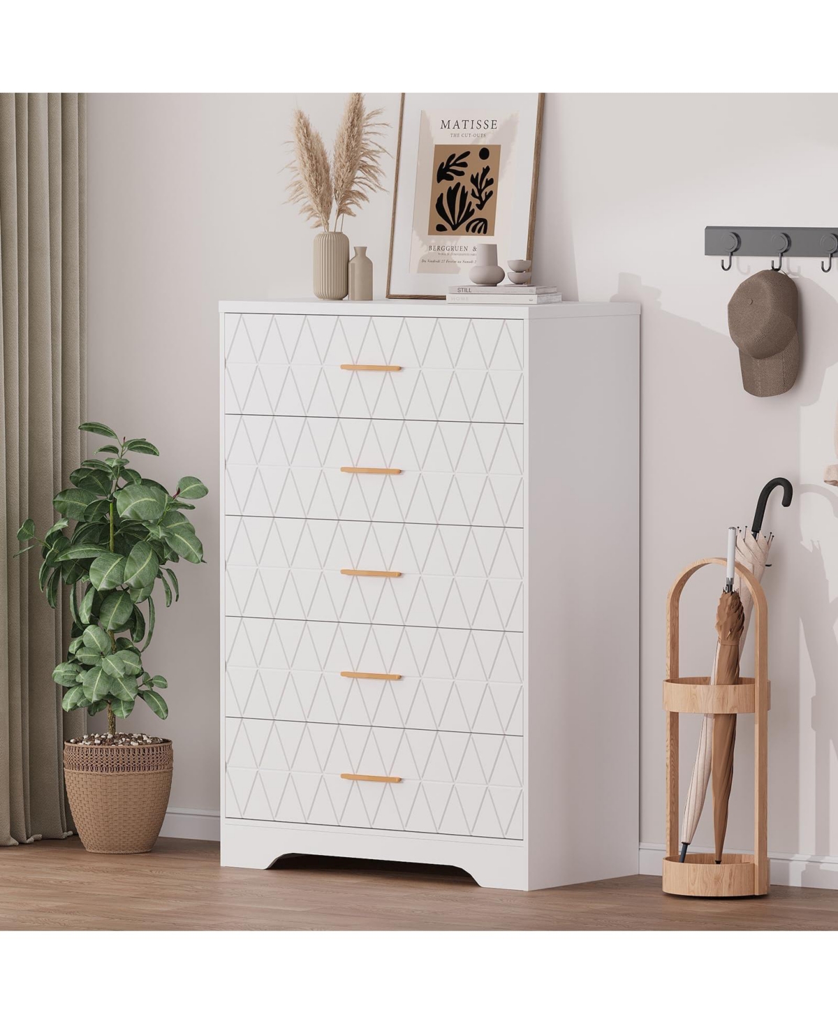 Click here for gaomon Tall Dressers for Bedroom with 5 Drawers  W... prices