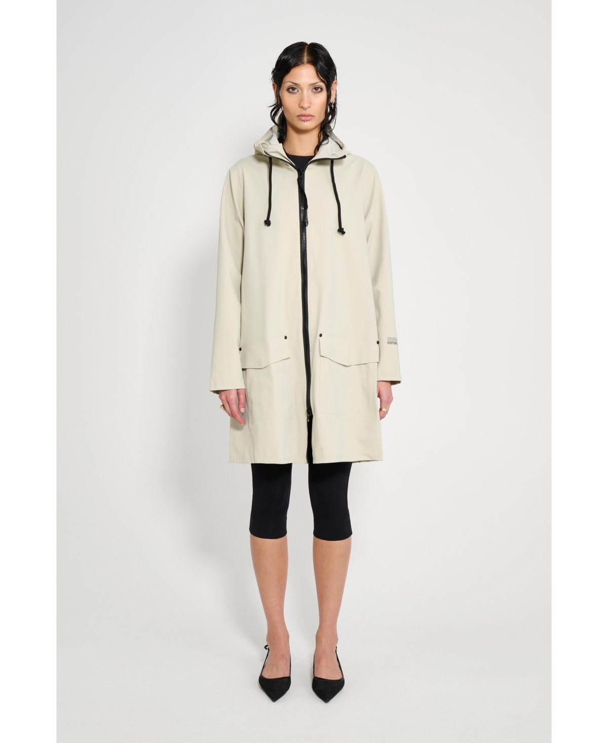 Click here for Stutterheim Mosebacke Patch Raincoat - Pelican prices