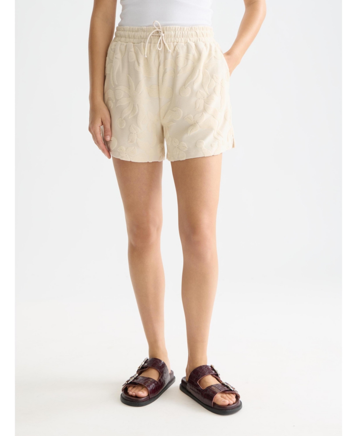 Click here for Scotch & Soda Womens Towelling Shorts - Fog prices