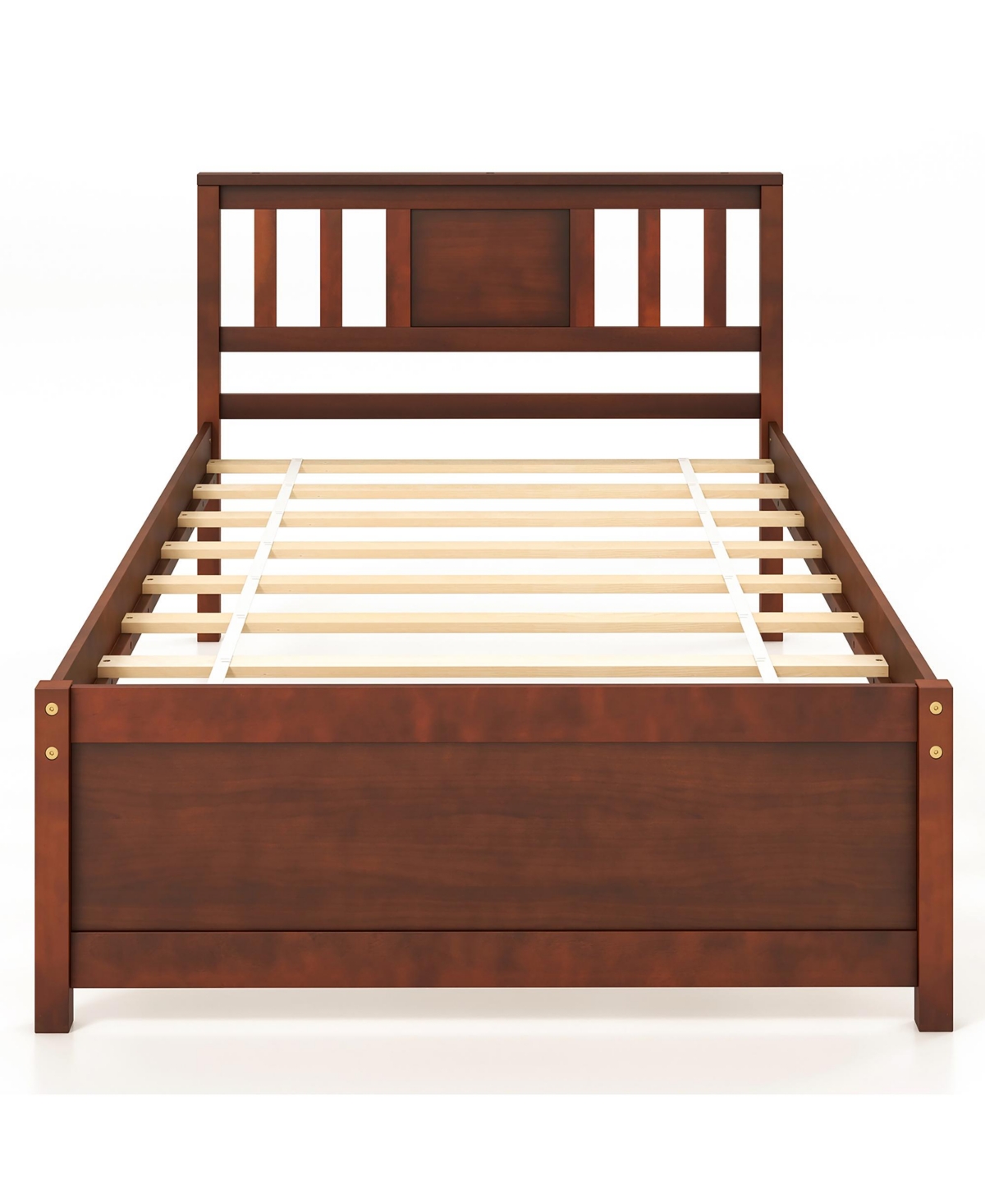 Click here for Gymax Bed Frame w/ Headboard Wood Slat Support No... prices