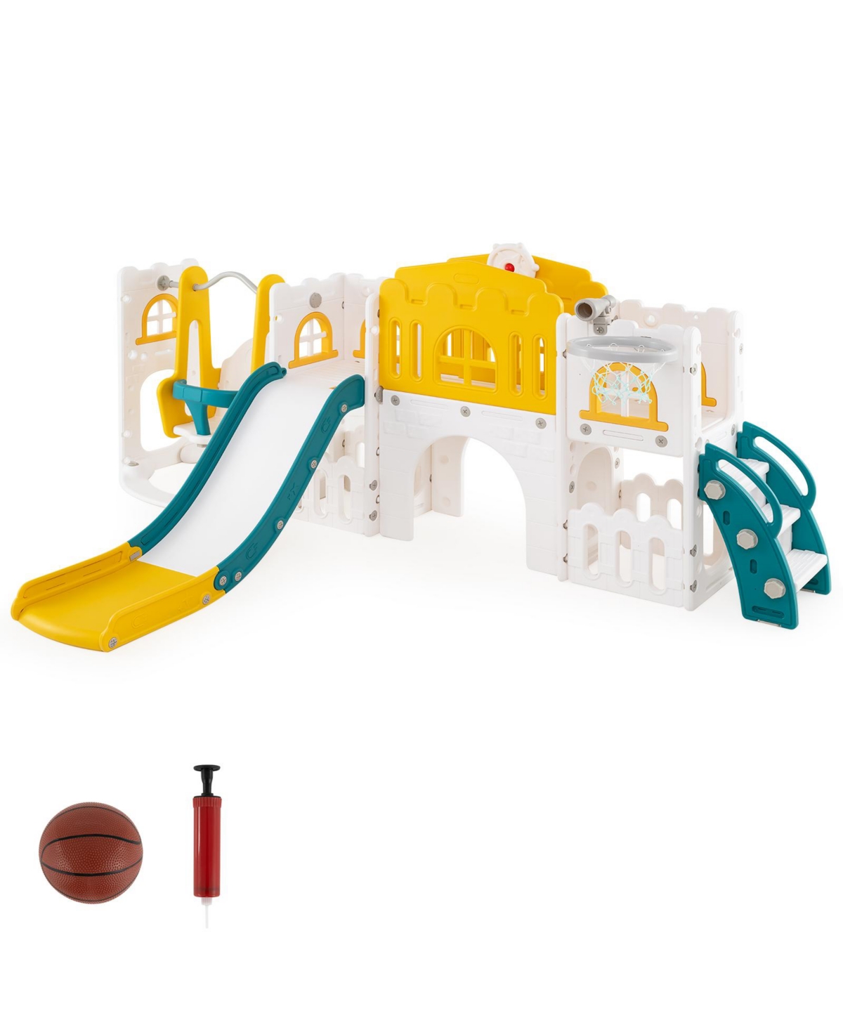 Click here for Slickblue Toddler 10 in 1 Slide Swing Climber Set... prices