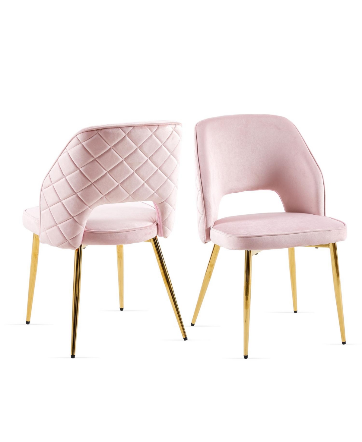 Click here for Streamdale Furniture Velvet Dining Chairs  Metal L... prices