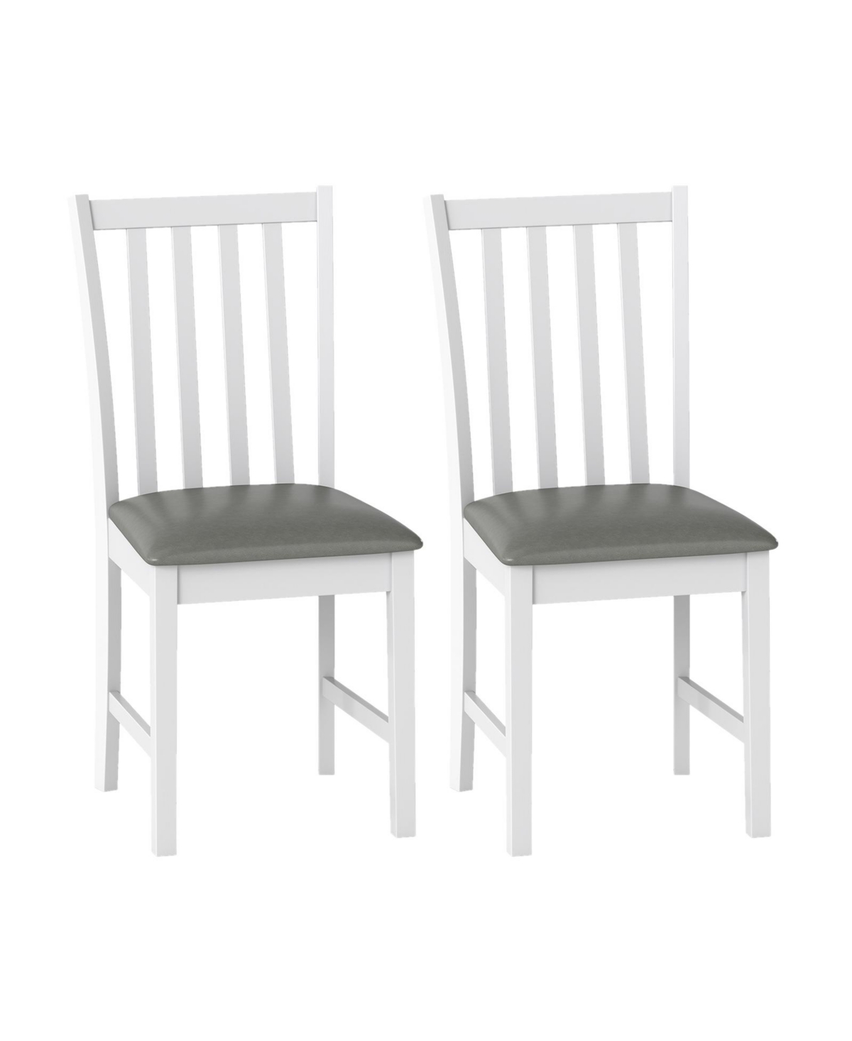 Click here for Gouun Wooden Dining Chairs Set of 2 with Pvc Leath... prices