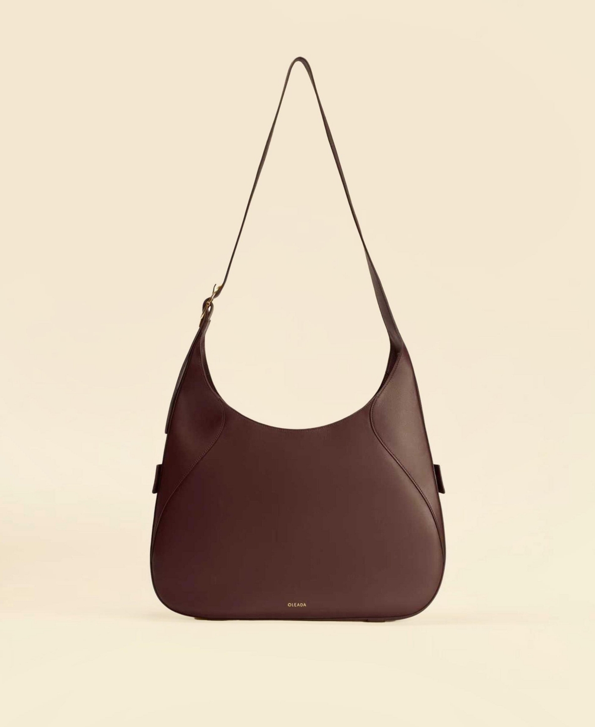 Click here for Oleada Mini Marina Suede Leather Hobo Bag - Chocol... prices