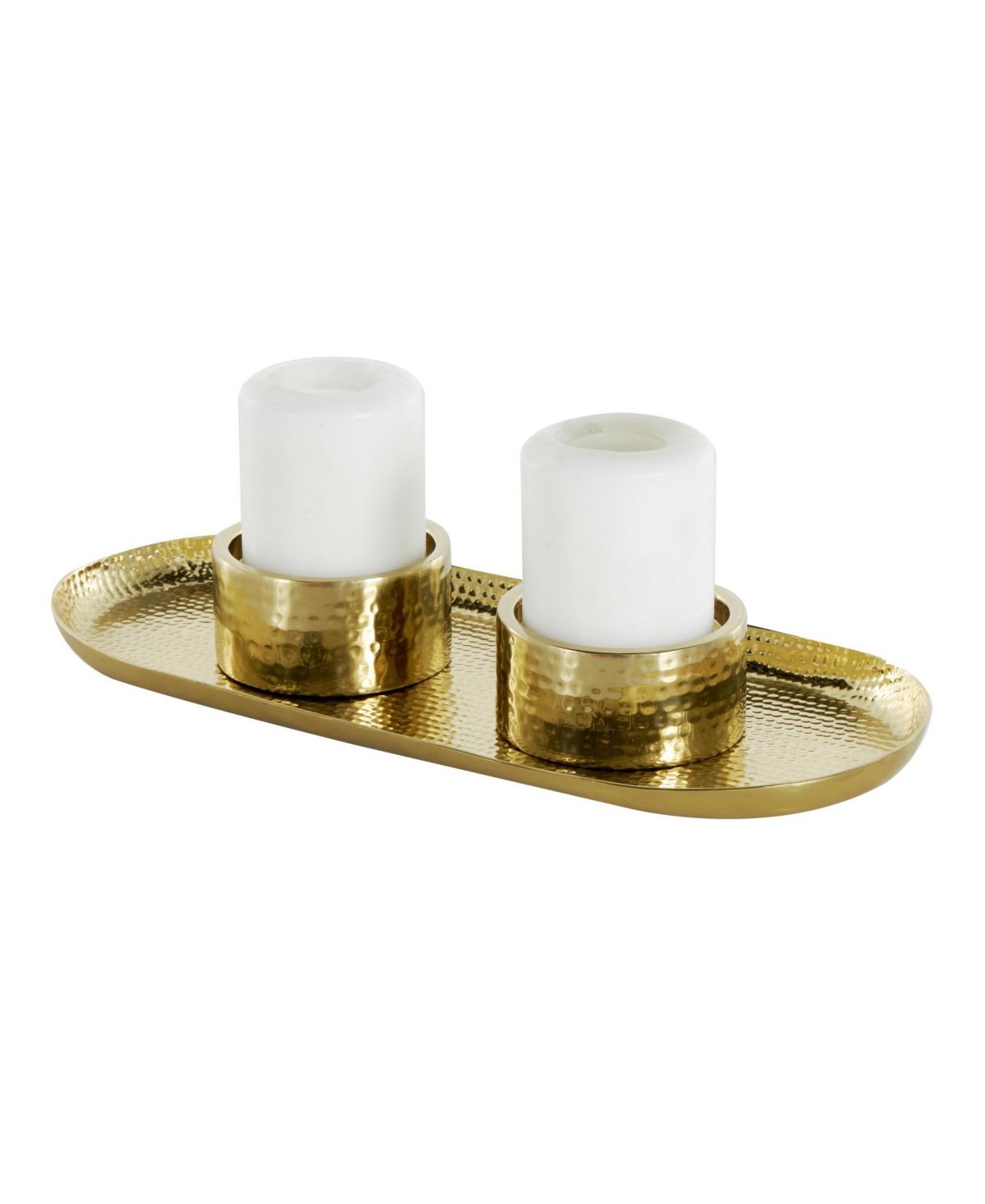 Click here for Rosemary Lane 16 Hammered Stainless Steel Candle H... prices