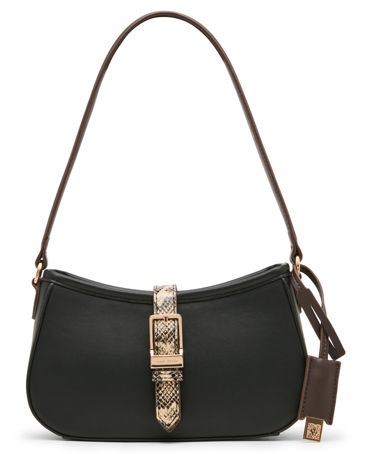 Click here for Anne Klein Small Belted Shoulder Handbag - Black prices