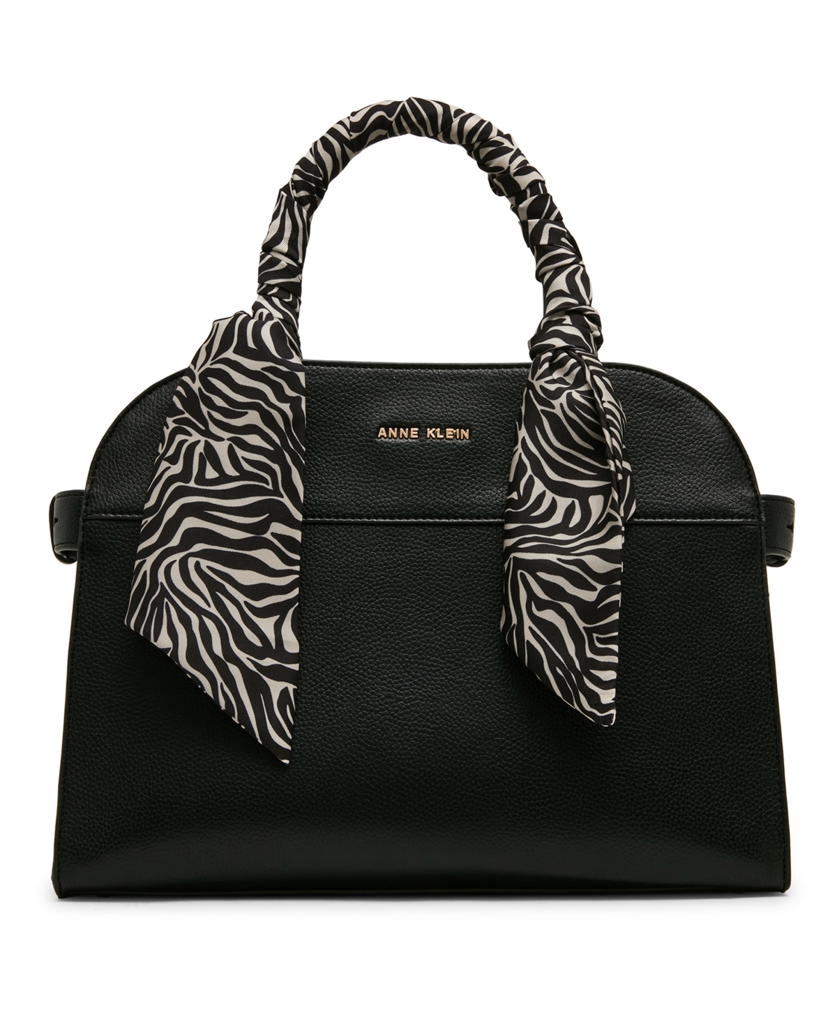 Click here for Anne Klein Medium Rounded Satchel Handbag - Black prices