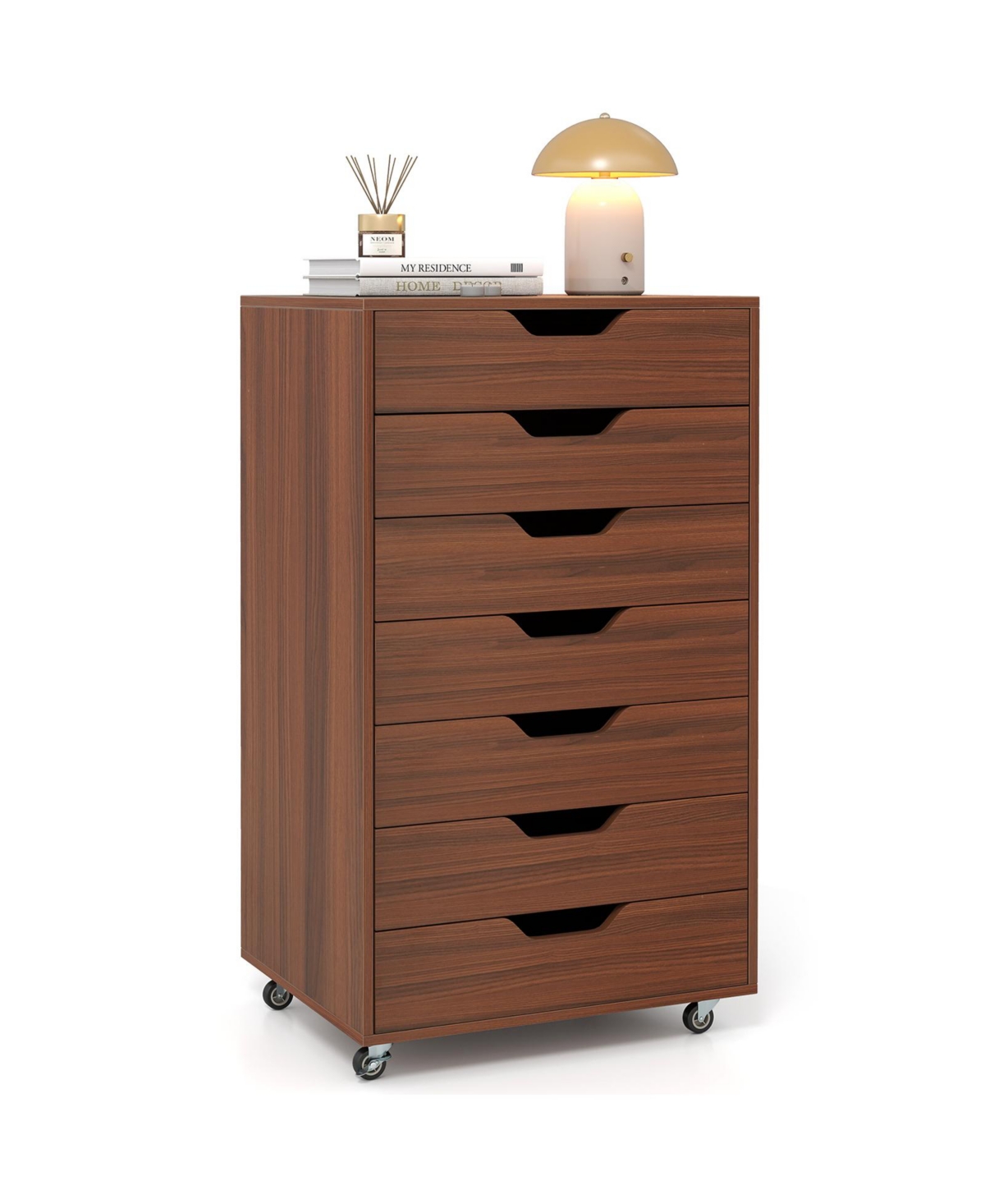 Click here for Gouun 7-Drawer Wooden Storage Dresser with Lockabl... prices
