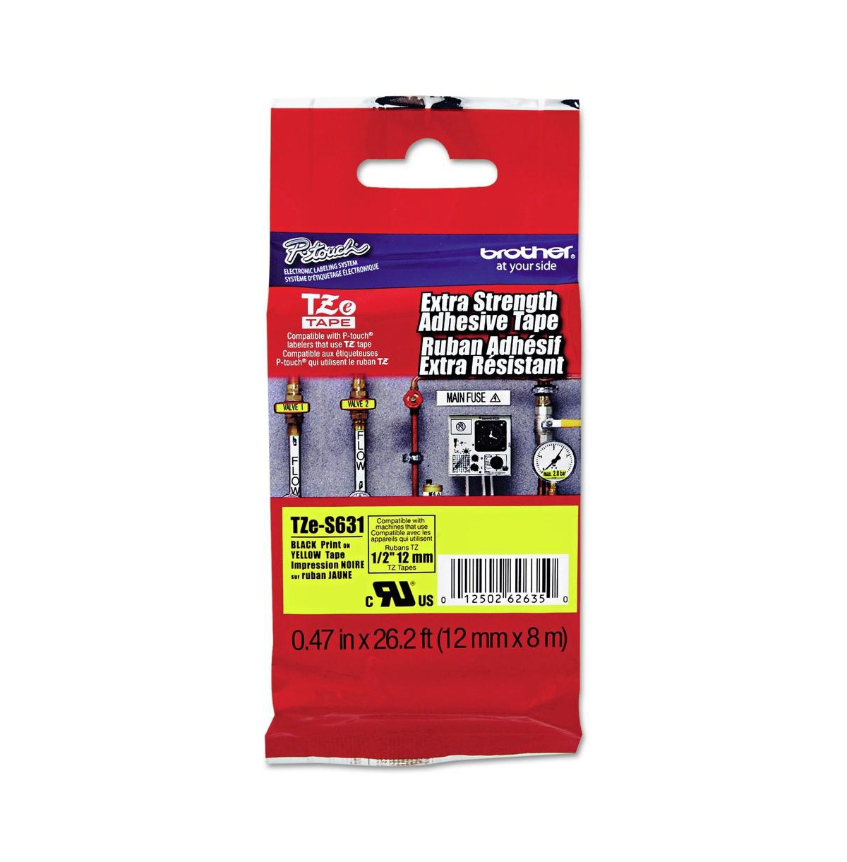 Click here for Brother P-Touch TZES631 0.47 in. x 26.2 ft. TZe St... prices