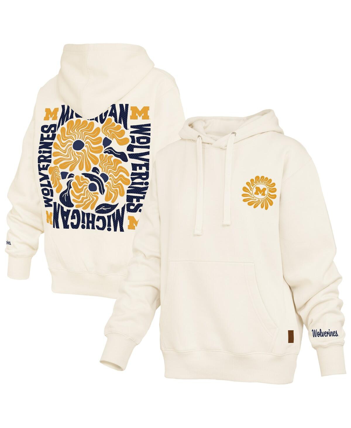 Click here for Pressbox Womens Cream Michigan Wolverines Elena Ja... prices