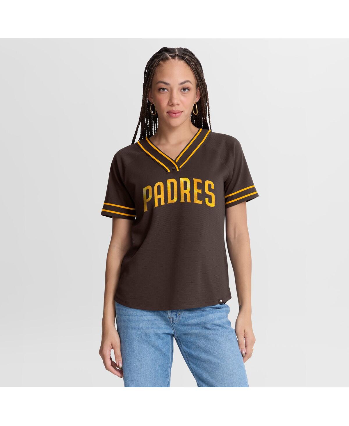 Click here for Fanatics Womens Brown San Diego Padres Diva Race A... prices