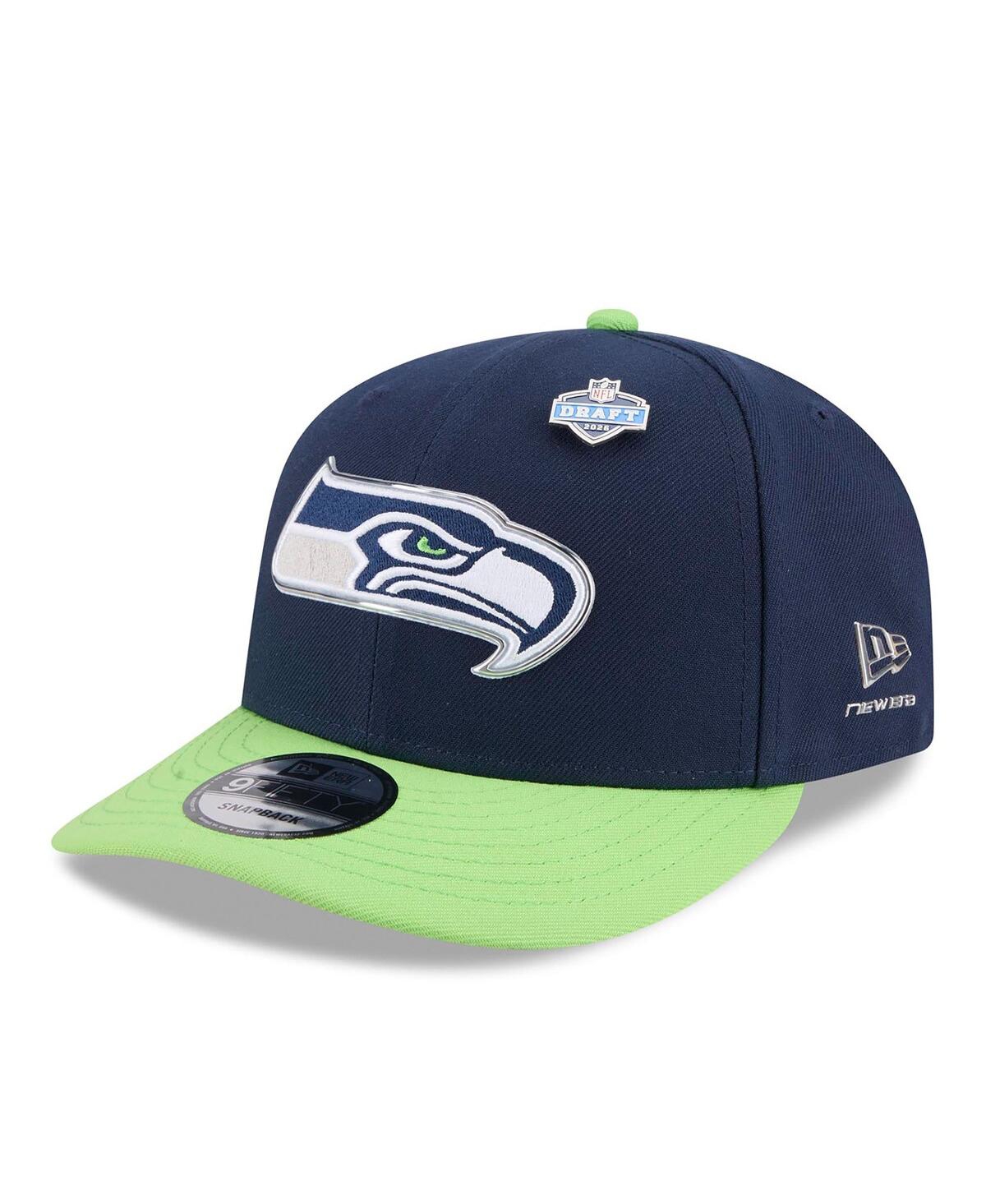 Click here for New Era Mens College Navy/Neon Green Seattle Seaha... prices