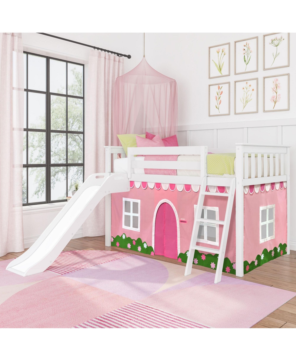Click here for Max & Lily Low Loft With Easy Slide and Farmhouse... prices