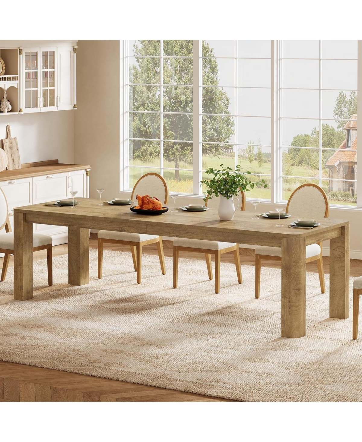 Click here for Tribesigns 78.7-Inch Long Dining Table for 6-8  La... prices