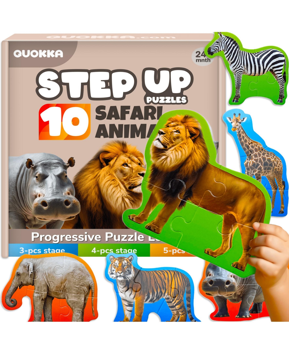 Click here for Quokka 40 Big PieceToddler Puzzles Ages 2-4 - 8 Re... prices