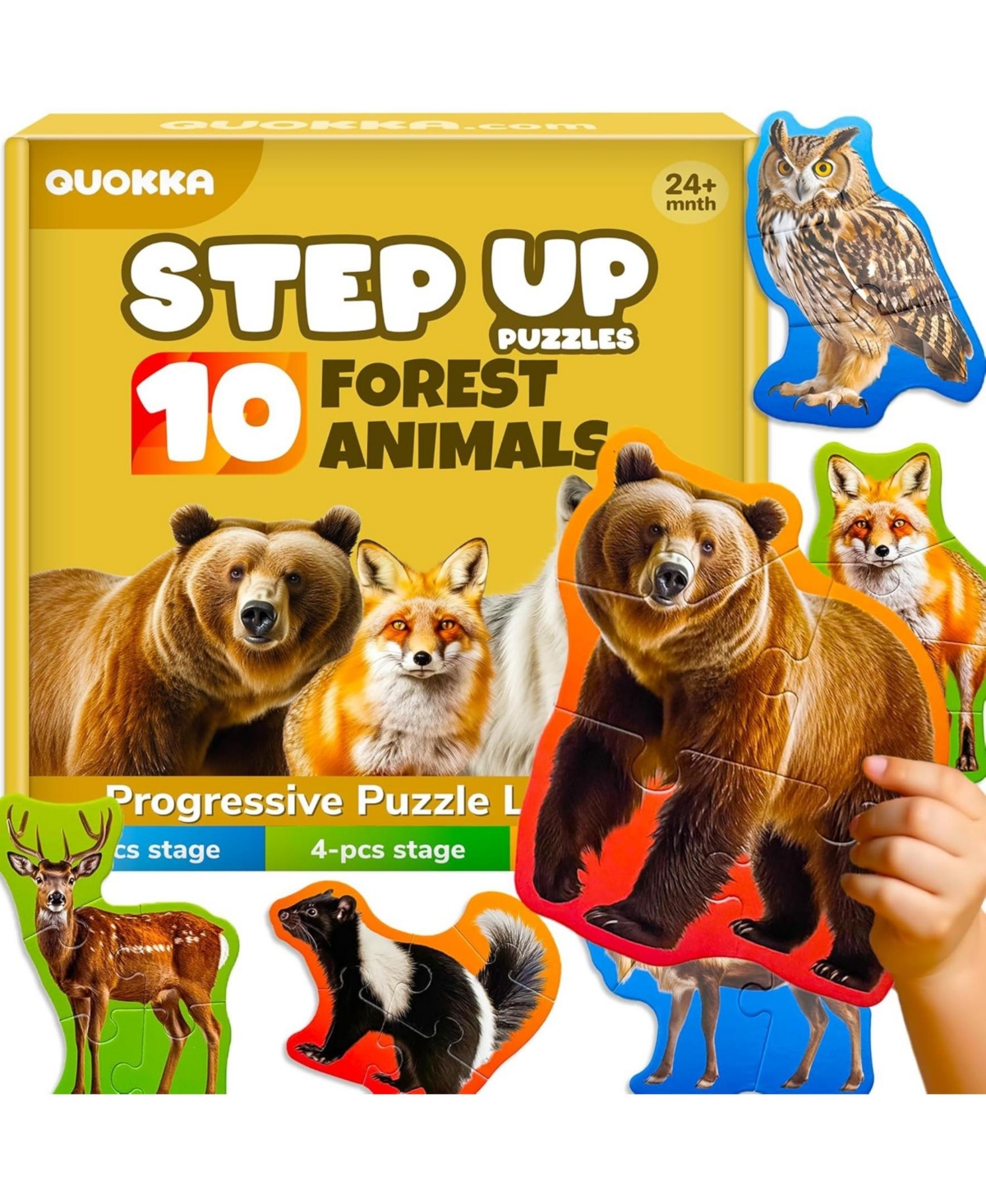 Click here for Quokka 40 Big PieceToddler Puzzles Ages 2-4 - 8 Re... prices