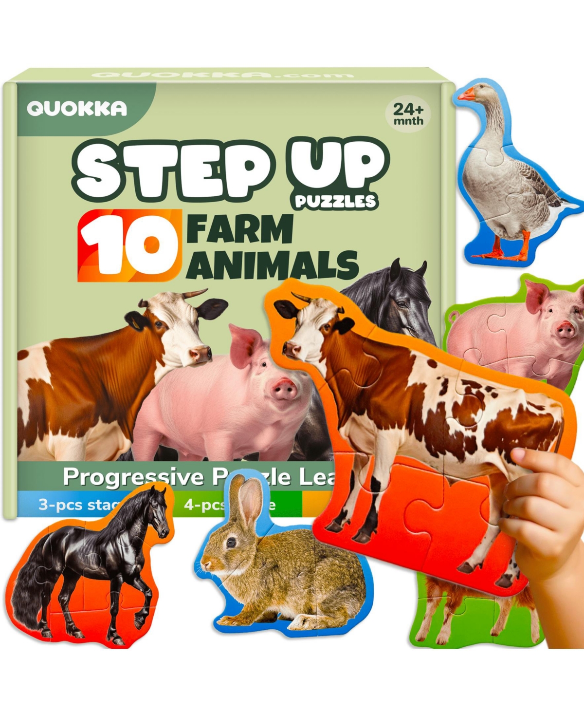 Click here for Quokka 40 Big PieceToddler Puzzles Ages 2-4 - 8 Re... prices