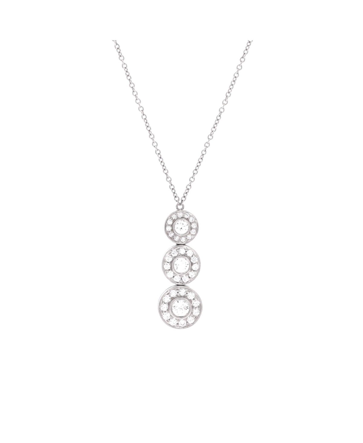 Click here for Pre-Owned Tiffany & Co Triple Circlet Pendant Neck... prices