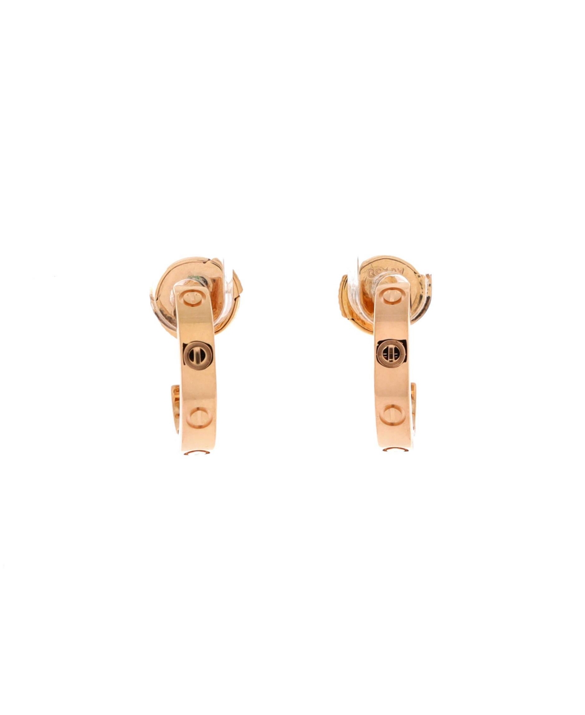 Click here for Pre-Owned Cartier Love Hoop Earrings - 18k rose go... prices