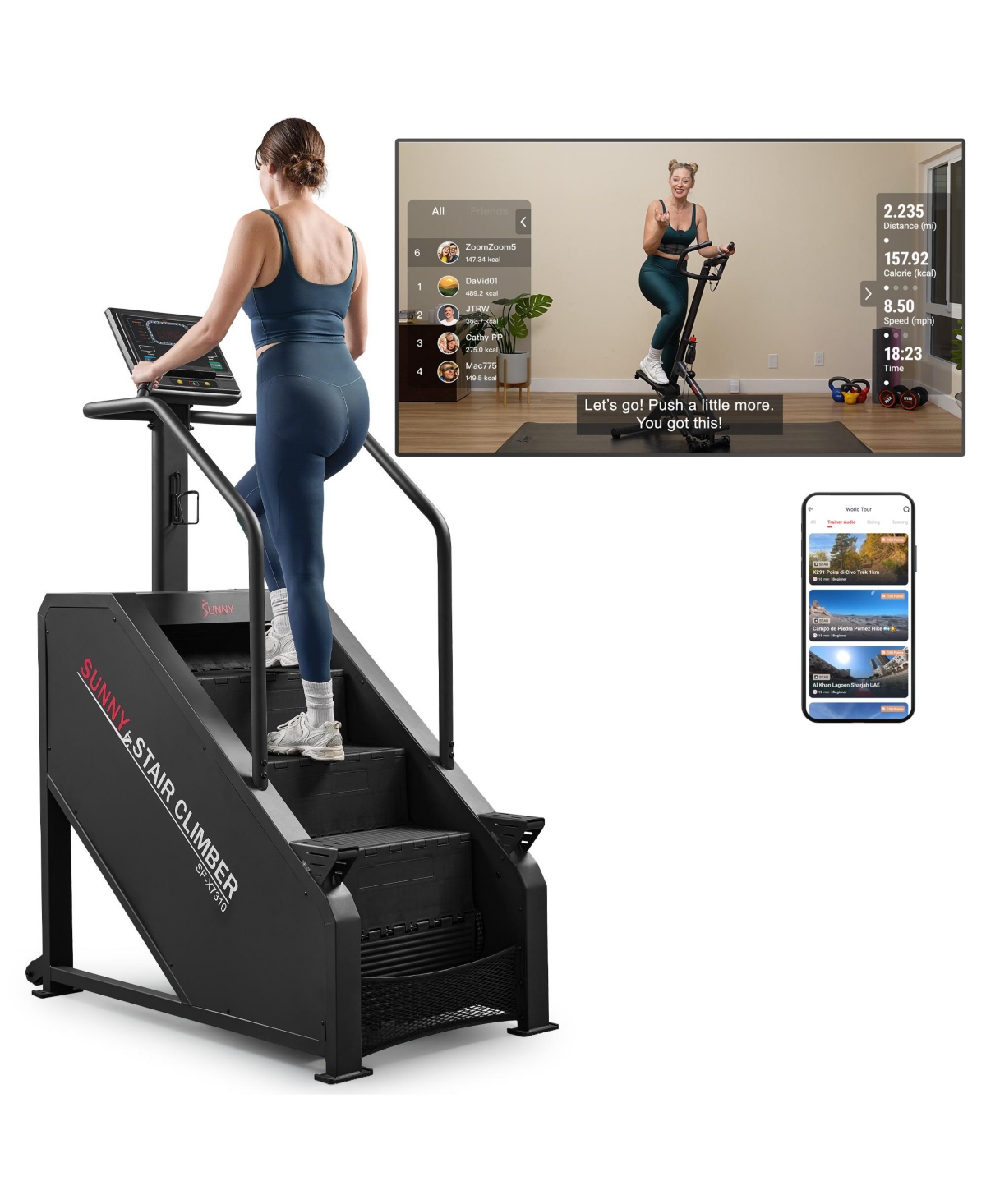 Click here for Sunny Health & Fitness Premium Smart Stair Climber... prices